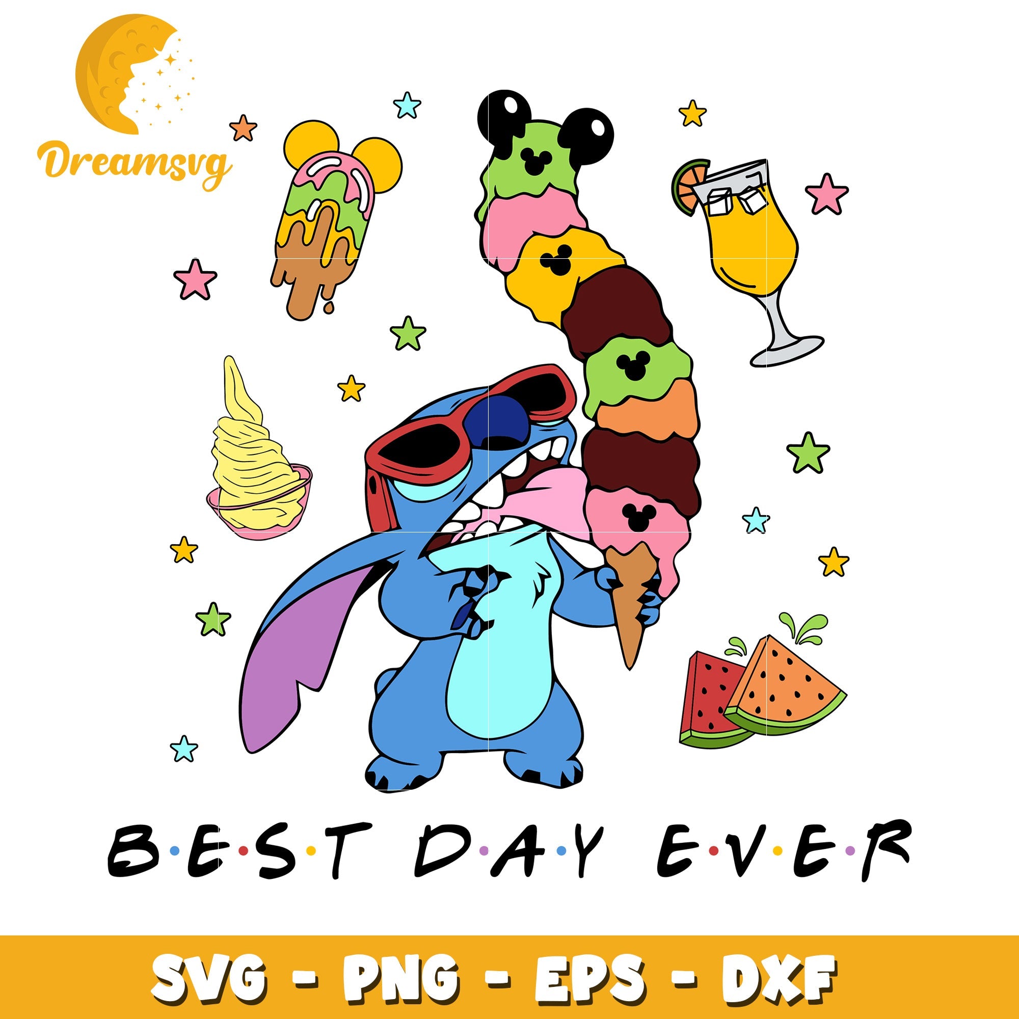 Best Day Ever Fun Ice Cream SVG Digital Download for Kids
