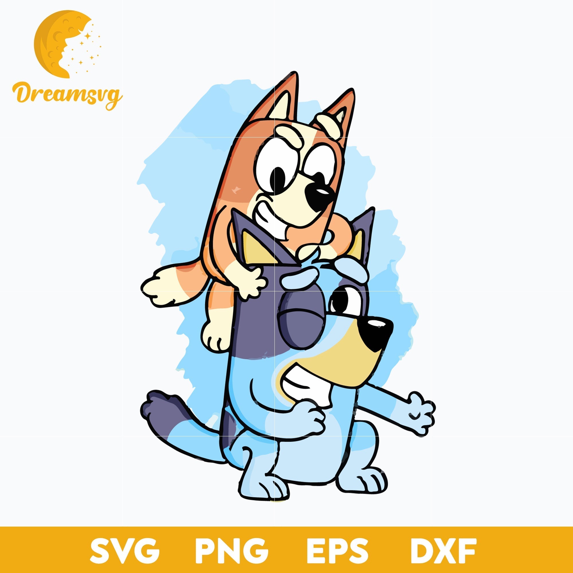Bluey Svg, Bingo Svg, Bluey character svg, Bluey Cartoon svg, cartoon