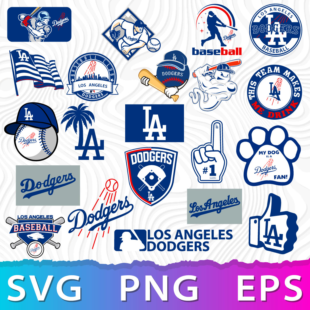 Los Angeles Dodgers SVG, Los Angeles Dodgers Logo Transparent, La Dodg