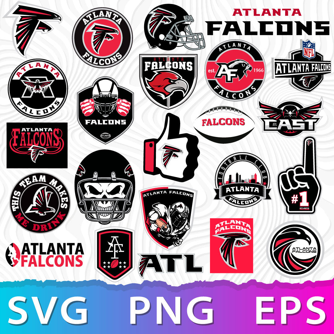 Atlanta Falcons Logo SVG, Atlanta Falcons PNG, Falcons Football Logo,