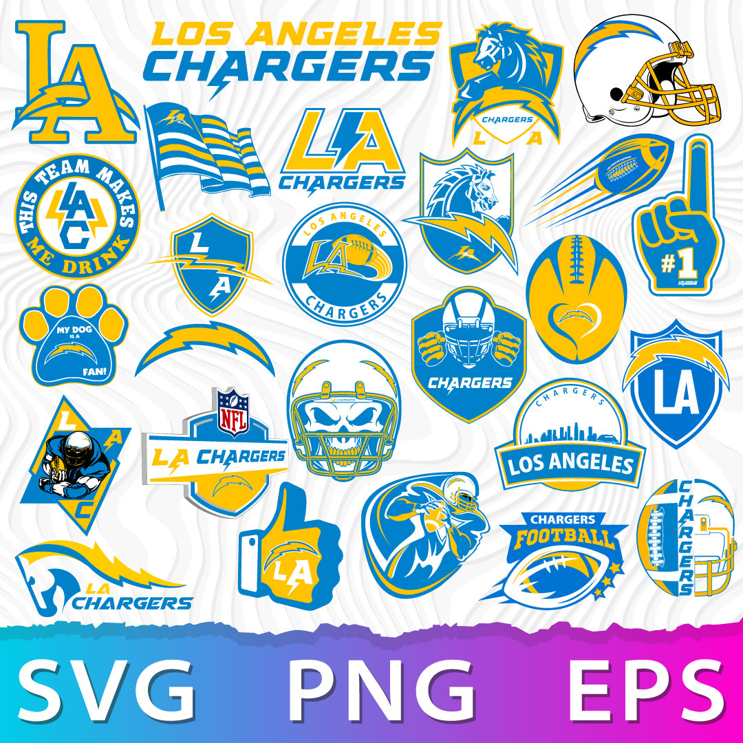 Los Angeles Chargers Logo SVG, LA Chargers PNG, LA Chargers Logo Trans