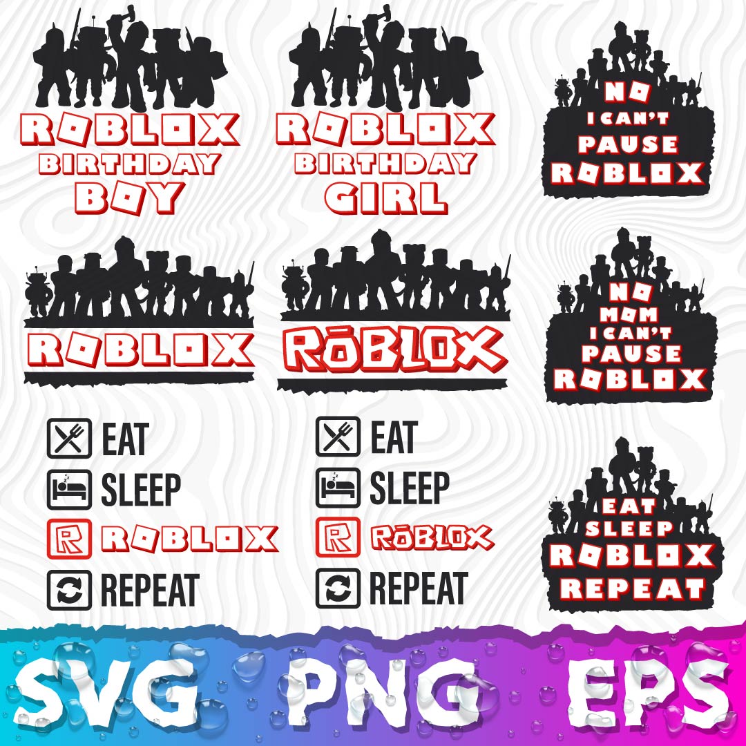 Roblox Quotes SVG, Roblox Birthday SVG, Roblox Cricut Design, Roblox L