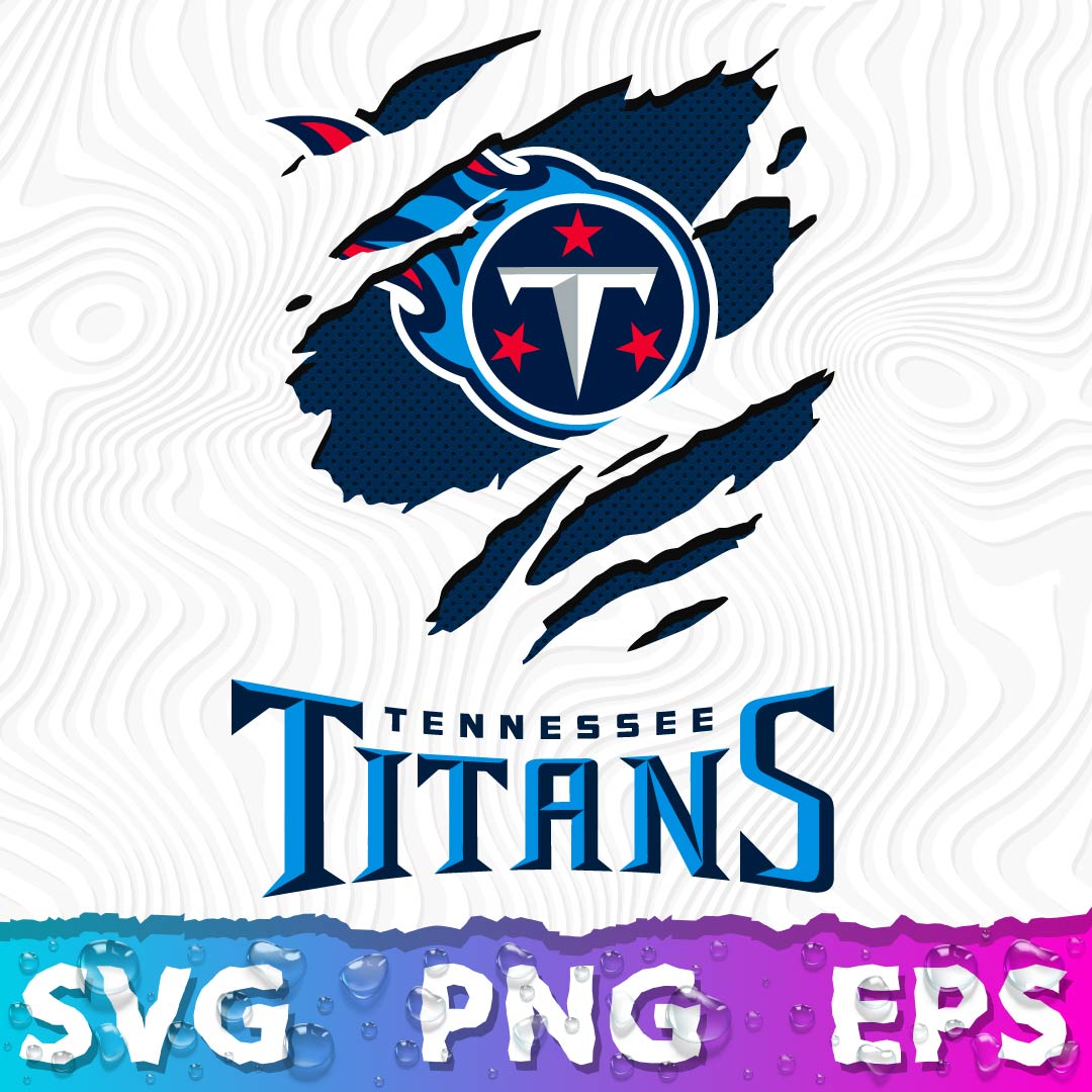 Tennessee Titans Ripped Logo SVG, Titans PNG Logo, Titans NFL Logo