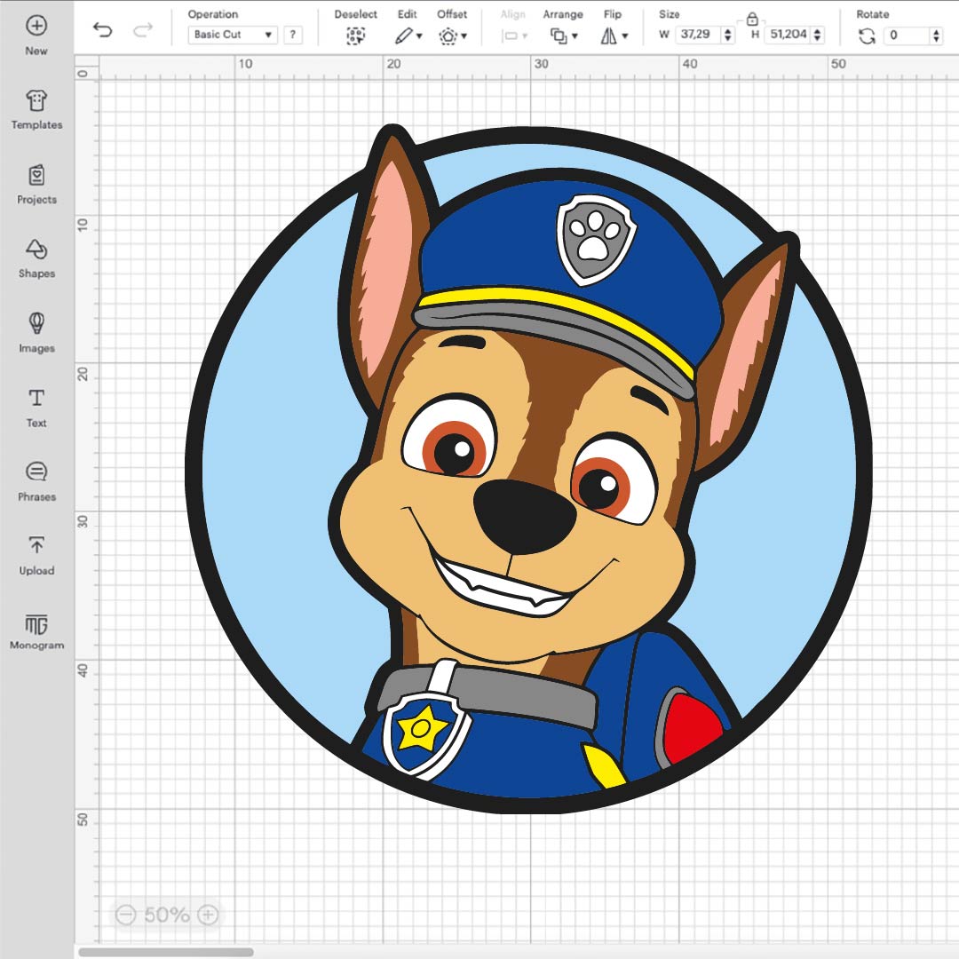 Chase Paw Patrol Png, Chase Paw Patrol Svg, Paw Patrol Svg, Paw Patrol