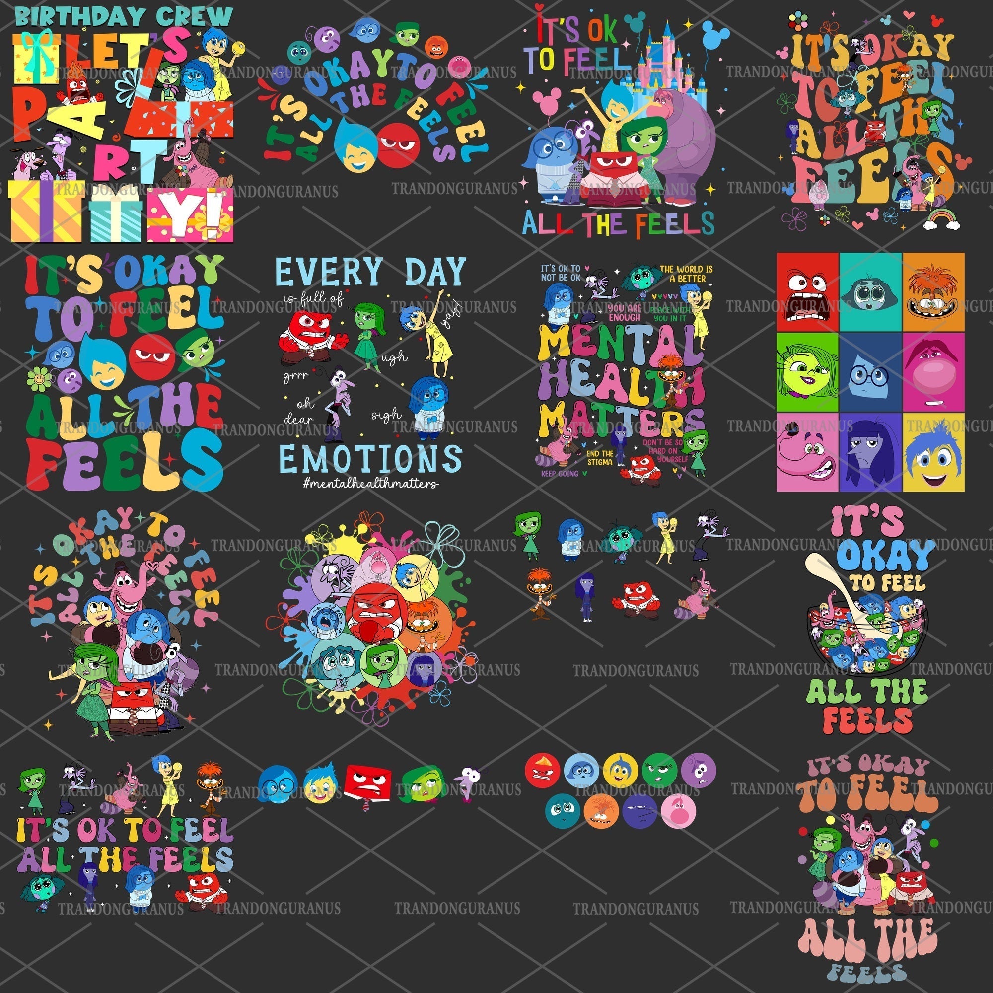 Inside Out 2 design png bundle ver 2