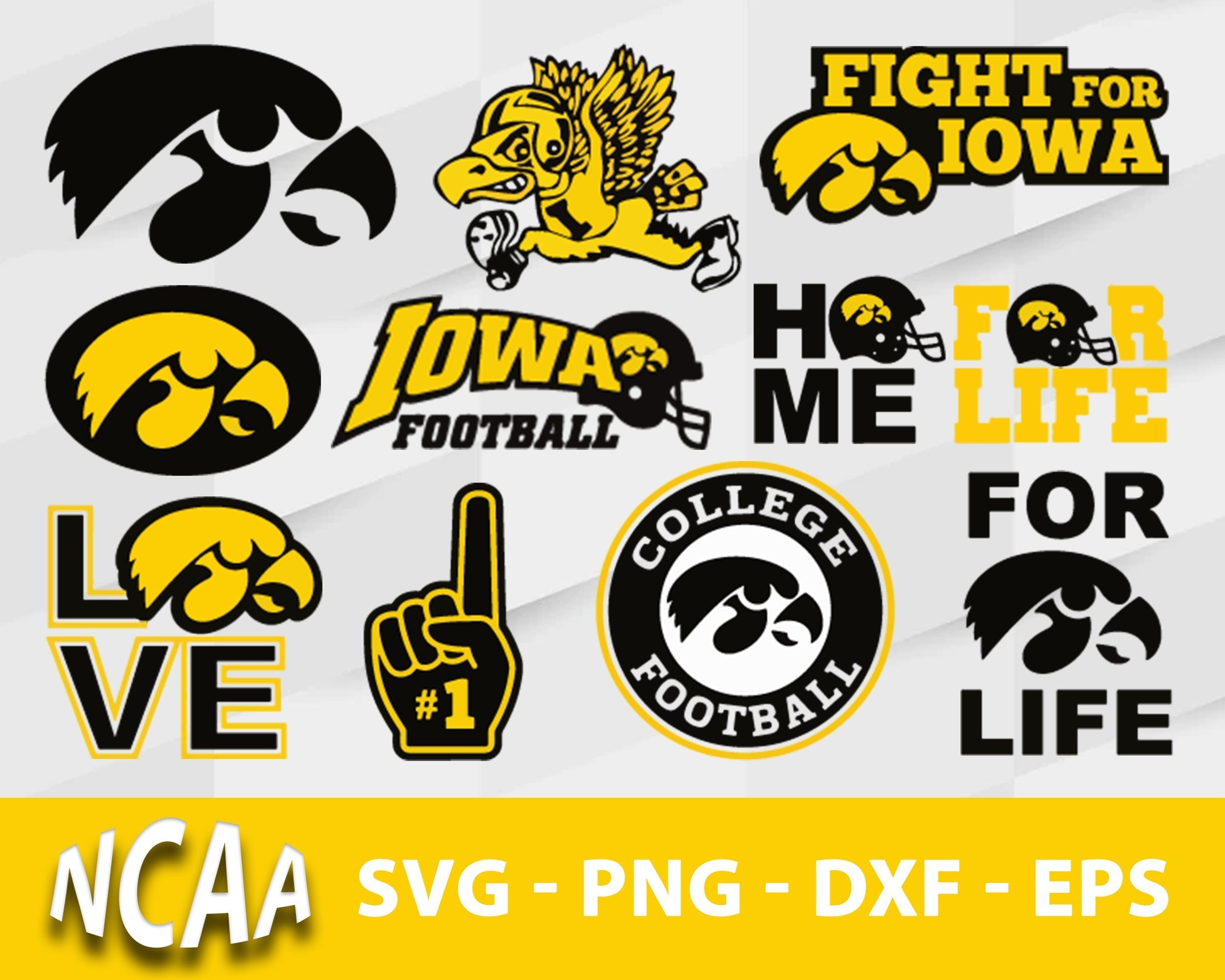Iowa Hawkeyes Svg Bundle, Iowa Hawkeyes Svg, Sport Svg, Ncaa Svg, Png,