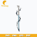Demon Slayer Inosuke Knife Sword Svg, Kimetsu no Yaiba Svg