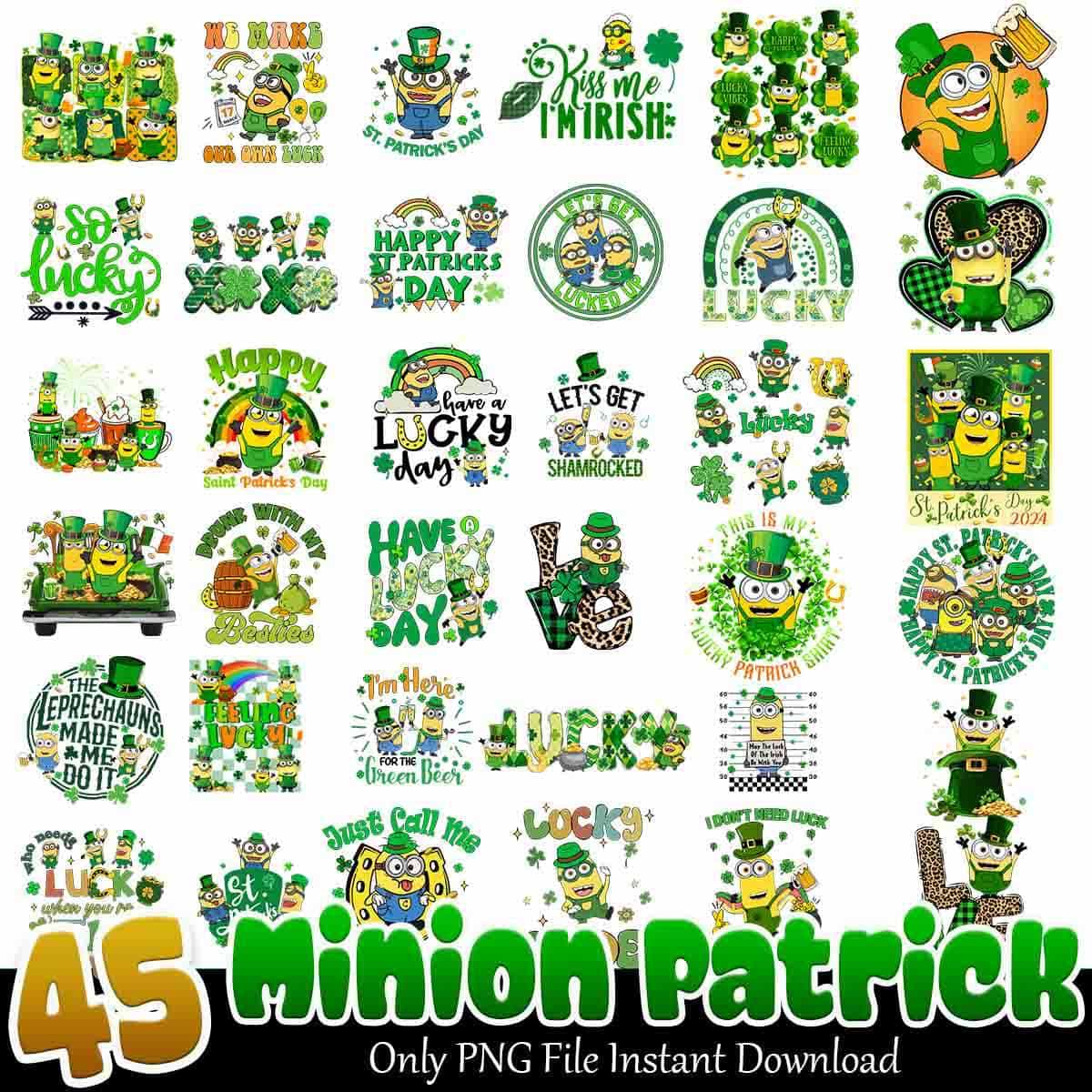Minion Patrick PNG, Happy Patrick’s Day PNG, Minion Patrick PNG Design
