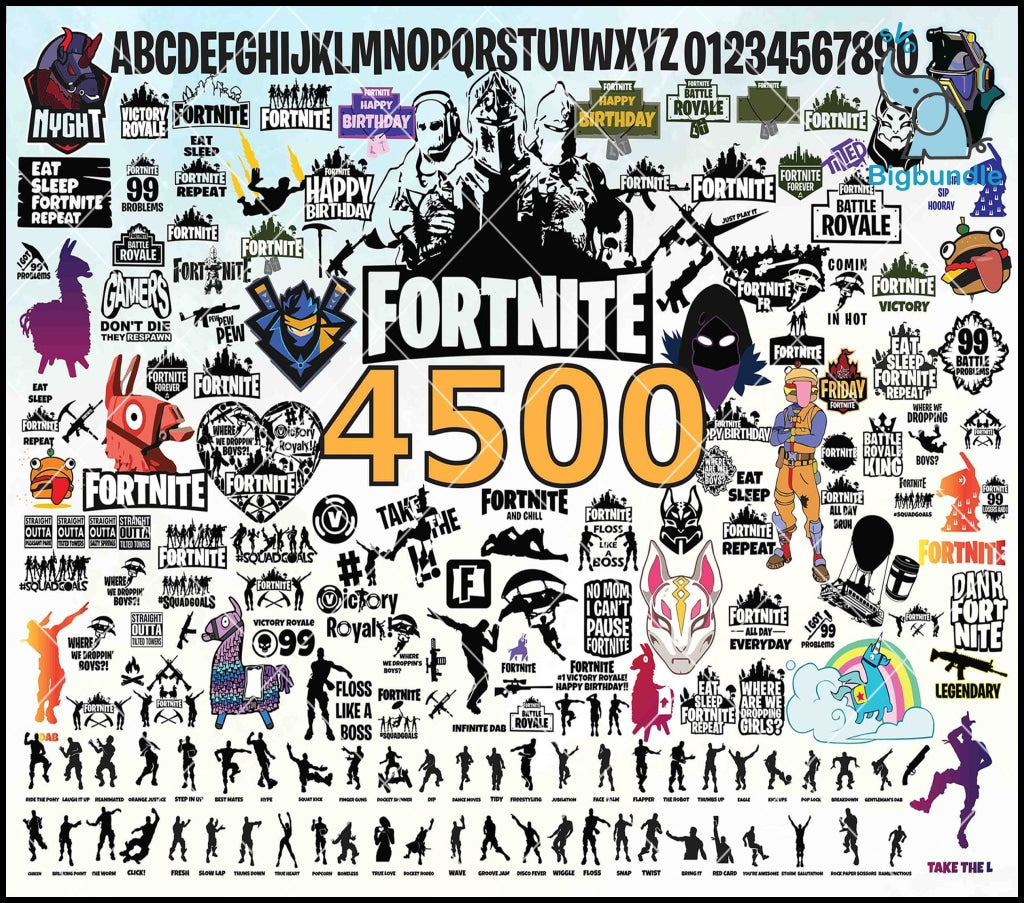 4500+ Fortnight Super Bundle svg, Bundle fortnight svg, eps, png
