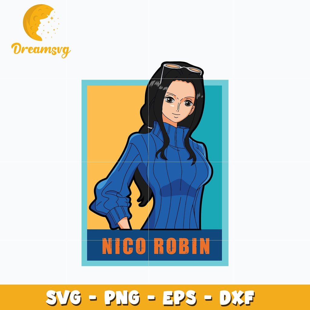 Nico Robin design Svg, Anime Svg, One piece Svg