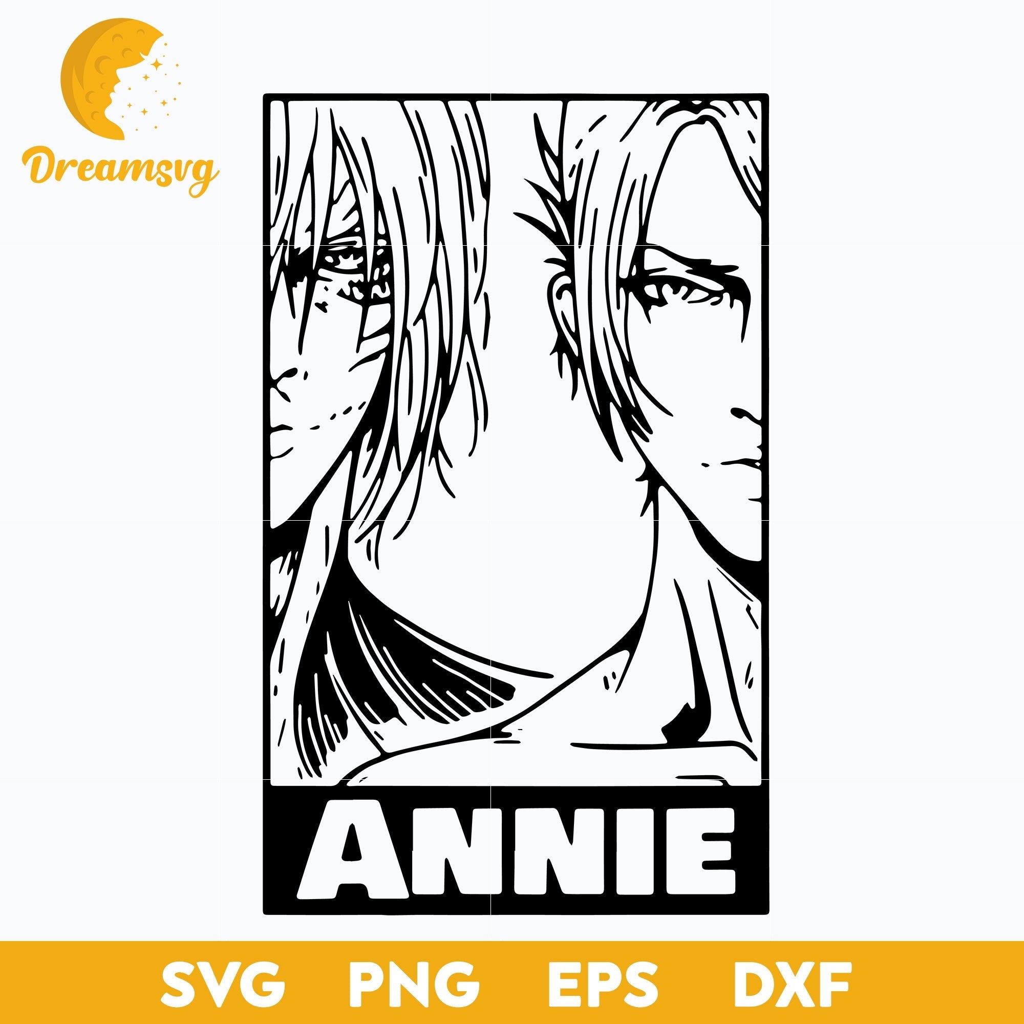 Annie and Annie Titan SVG, Attack On Titan SVG, file for cricut ,Anime