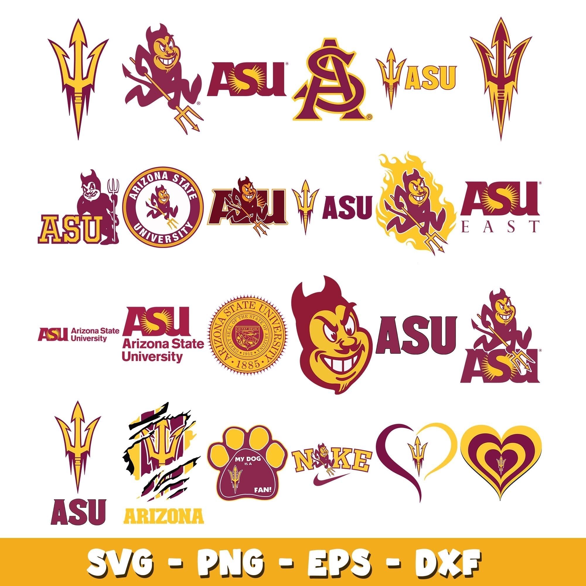 Arizona State Sun Devils bundle svg, Arizona State logo svg, ncaa svg