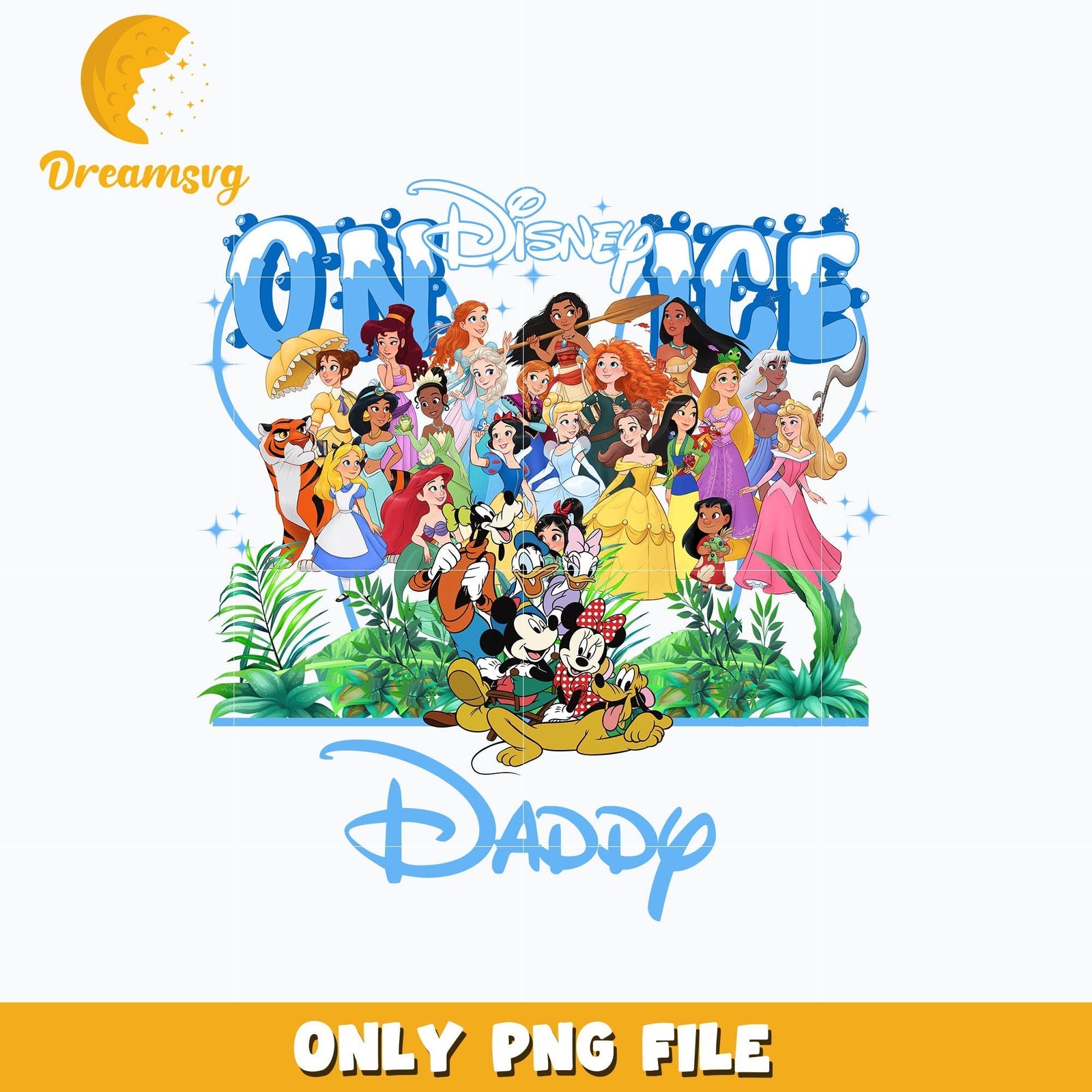 Mickey and princess disney on ice daddy png