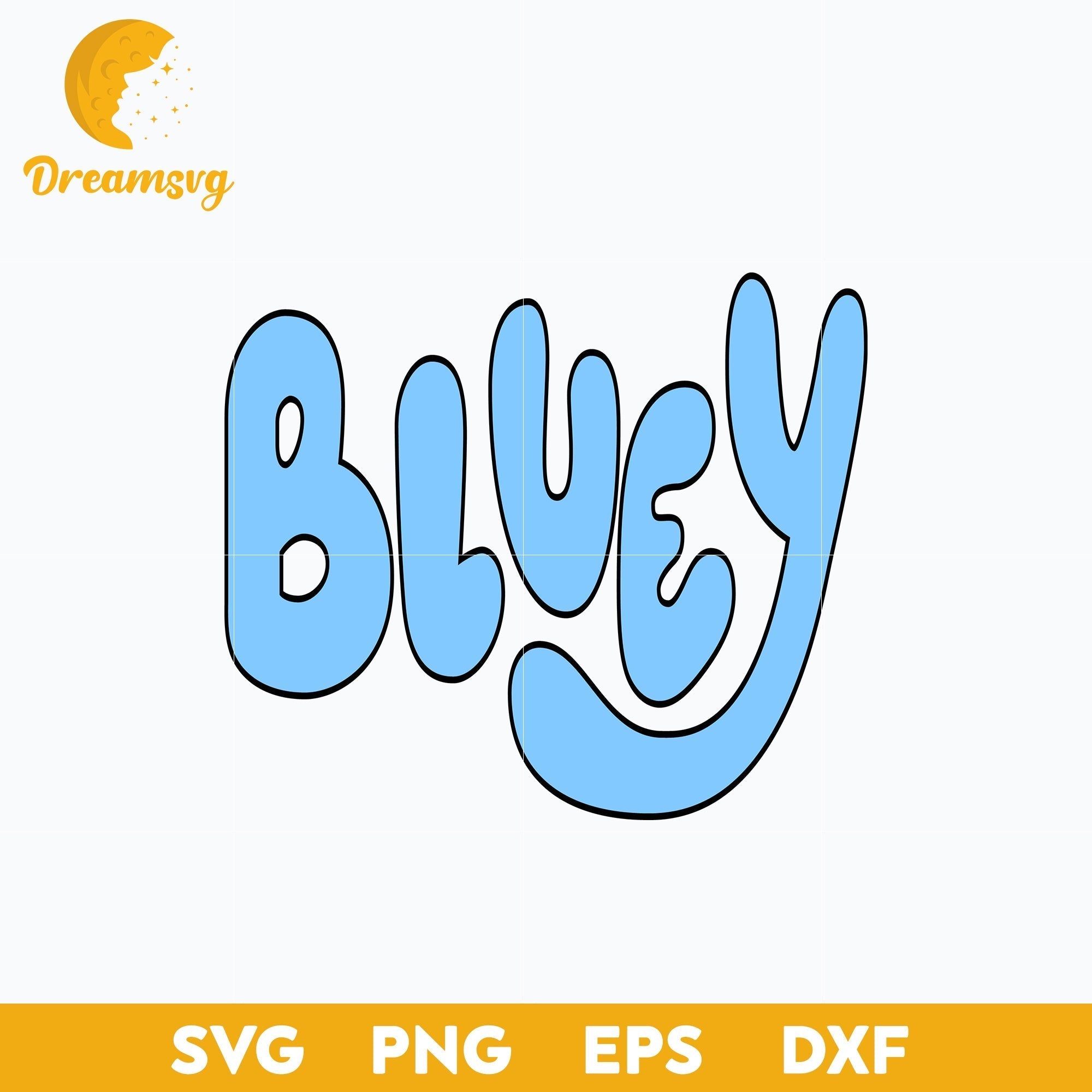 Bluey logo Svg, Bluey Vector, Bluey Alphabeth, Bluey Cutfile, Bluey Cl