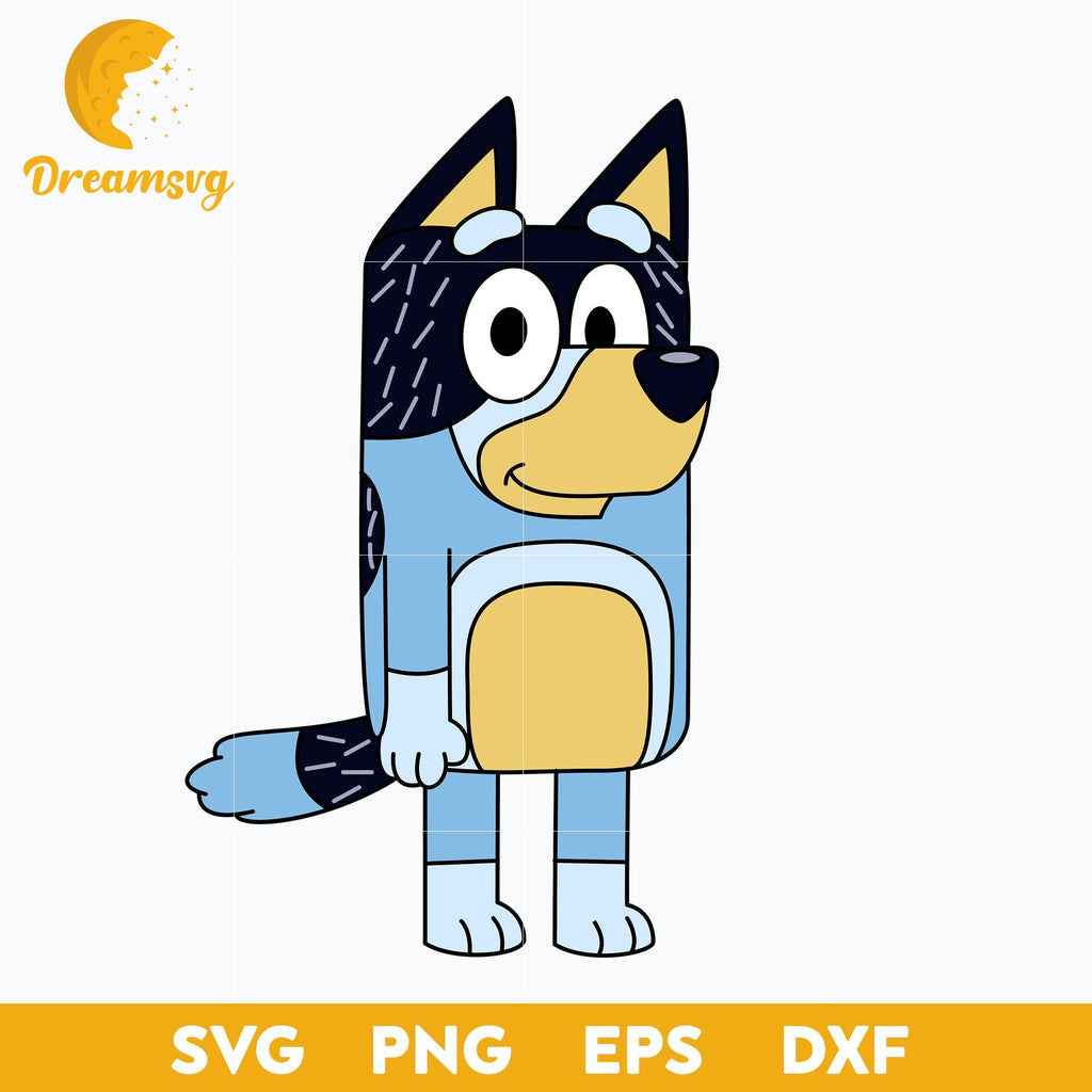 Bandit svg, Bluey Svg, Bluey Vector, Bluey Alphabeth, Bluey Cutfile, B