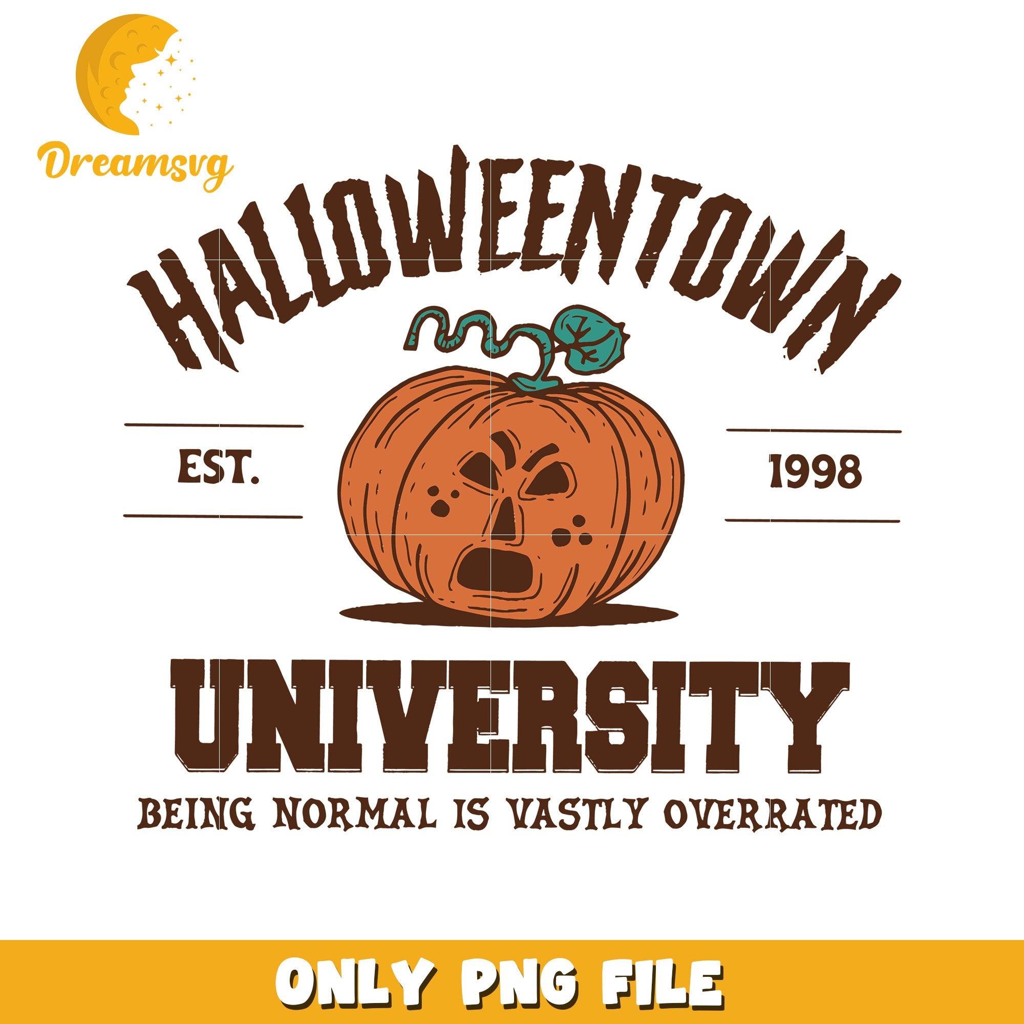 Being normal is vastly overated design png, halloween songs png, hallo
