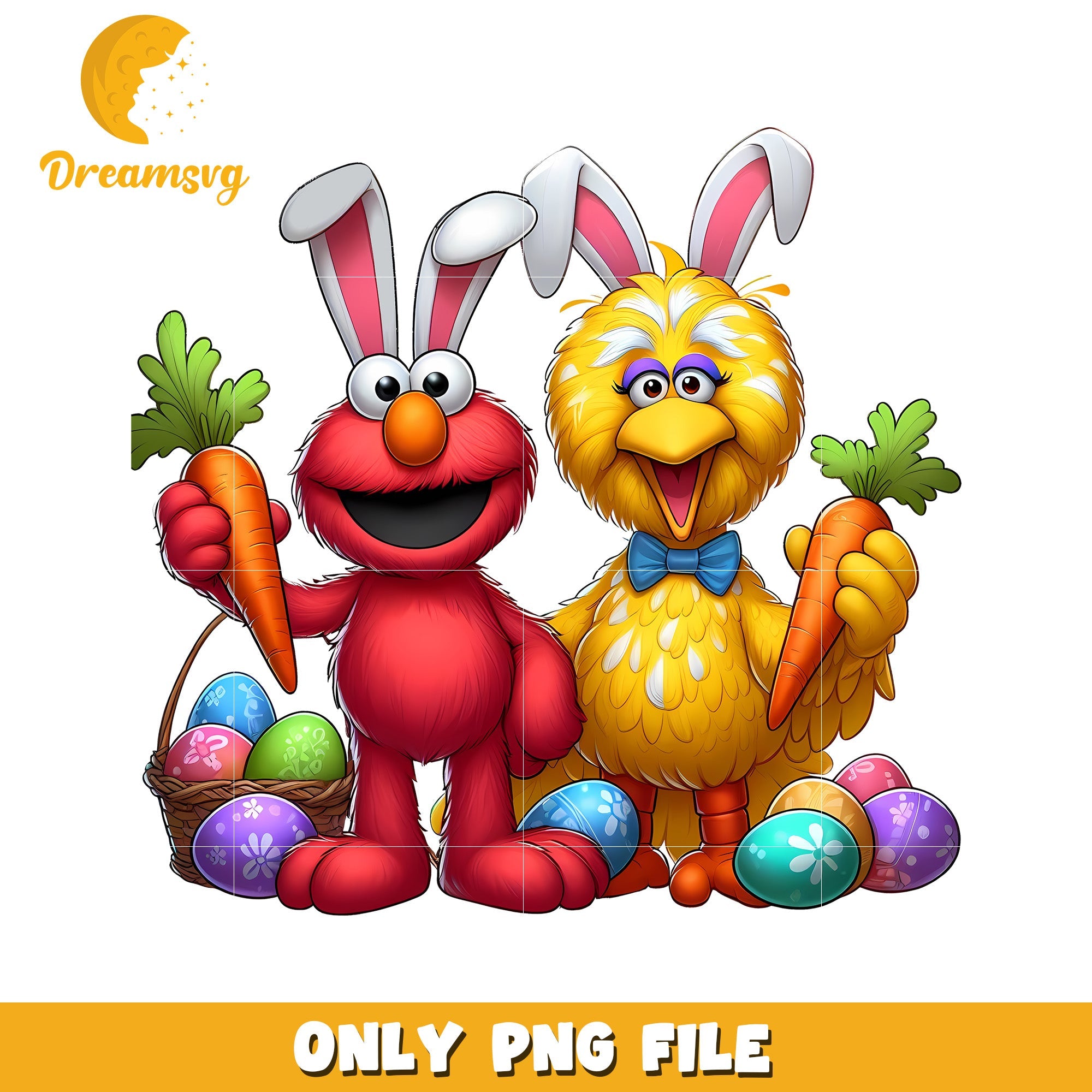 Big bird and elmo easter day png, sesame street png, tv show png