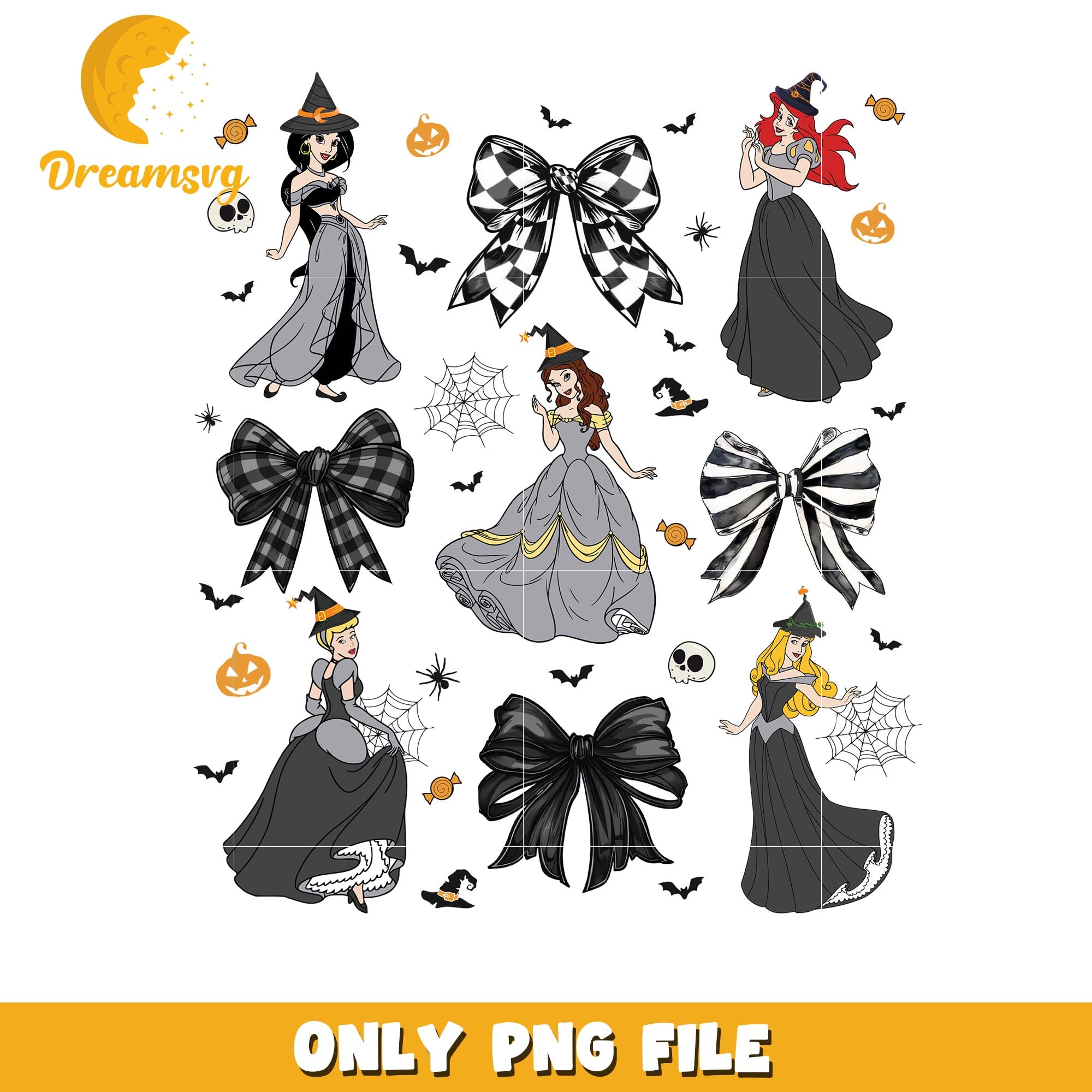 Black Halloween conquer princess png, Disney movies halloween princess