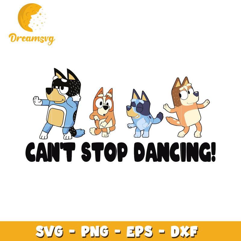 Bluey Dancing SVG Cut Files