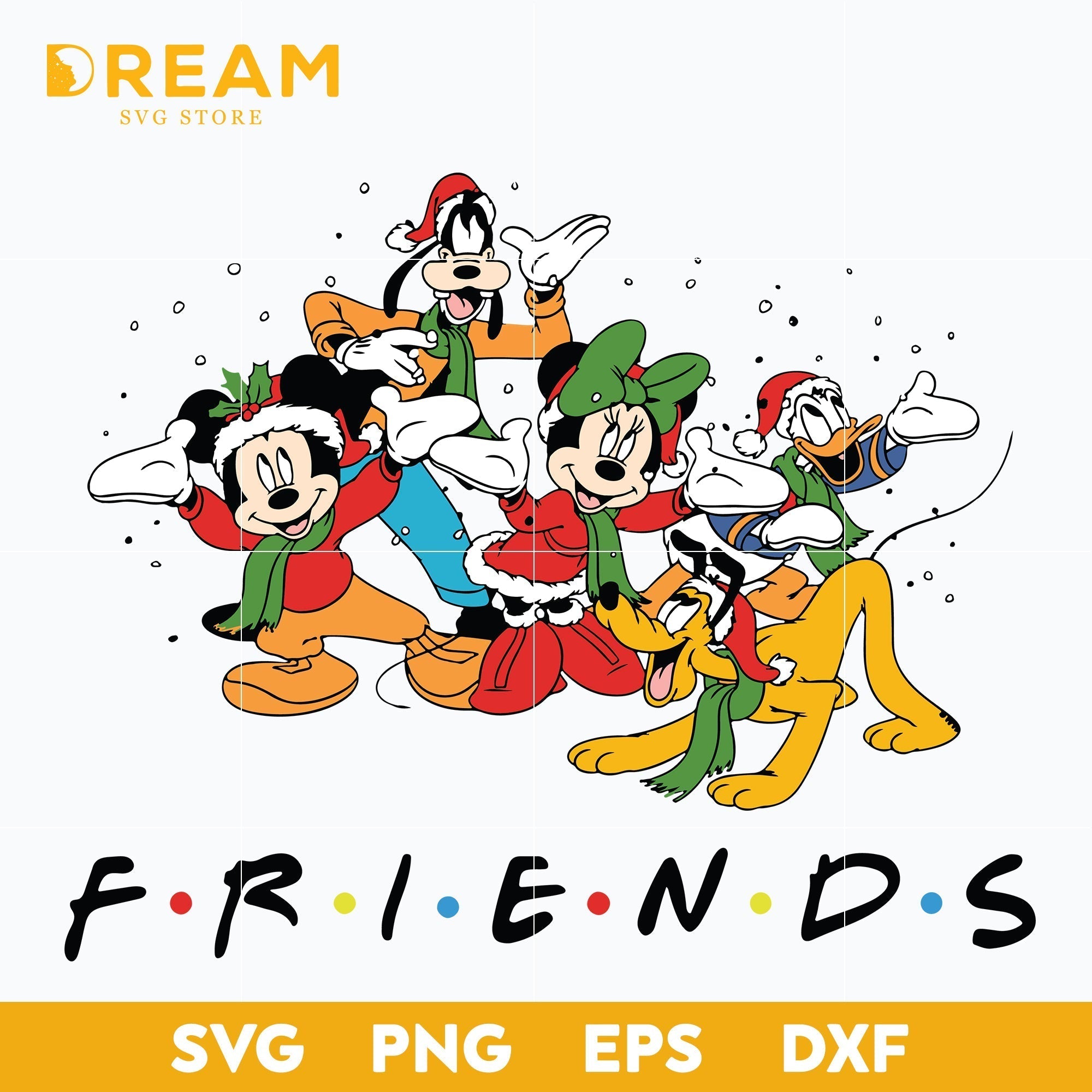 Friends christmas svg, Disney svg, christmas svg, png, dxf, eps digita