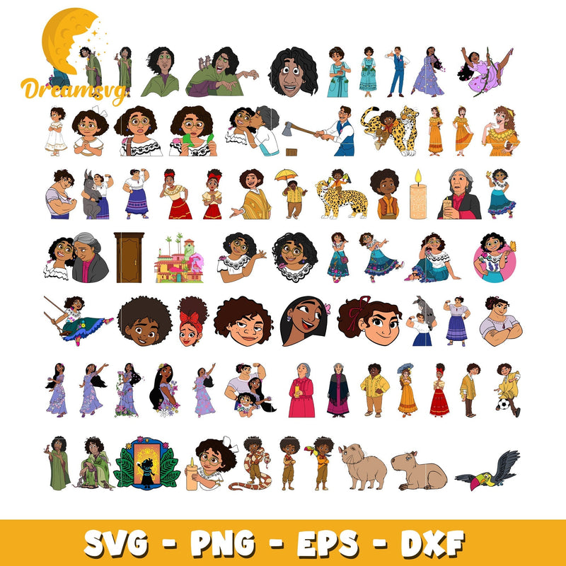 Disney encanto characters bundle svg, encanto disney svg