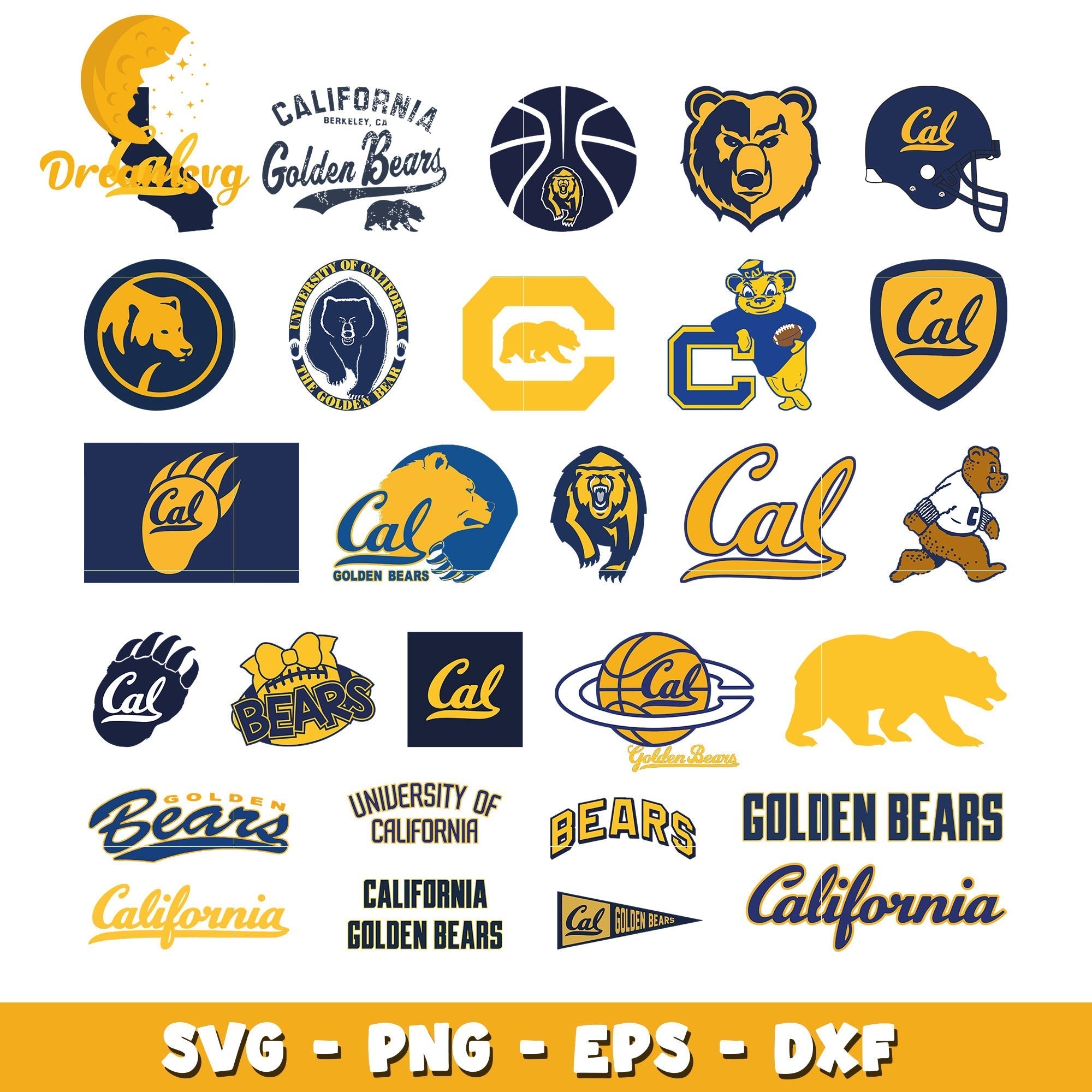 California golden bears design bundle svg, california golden bears svg