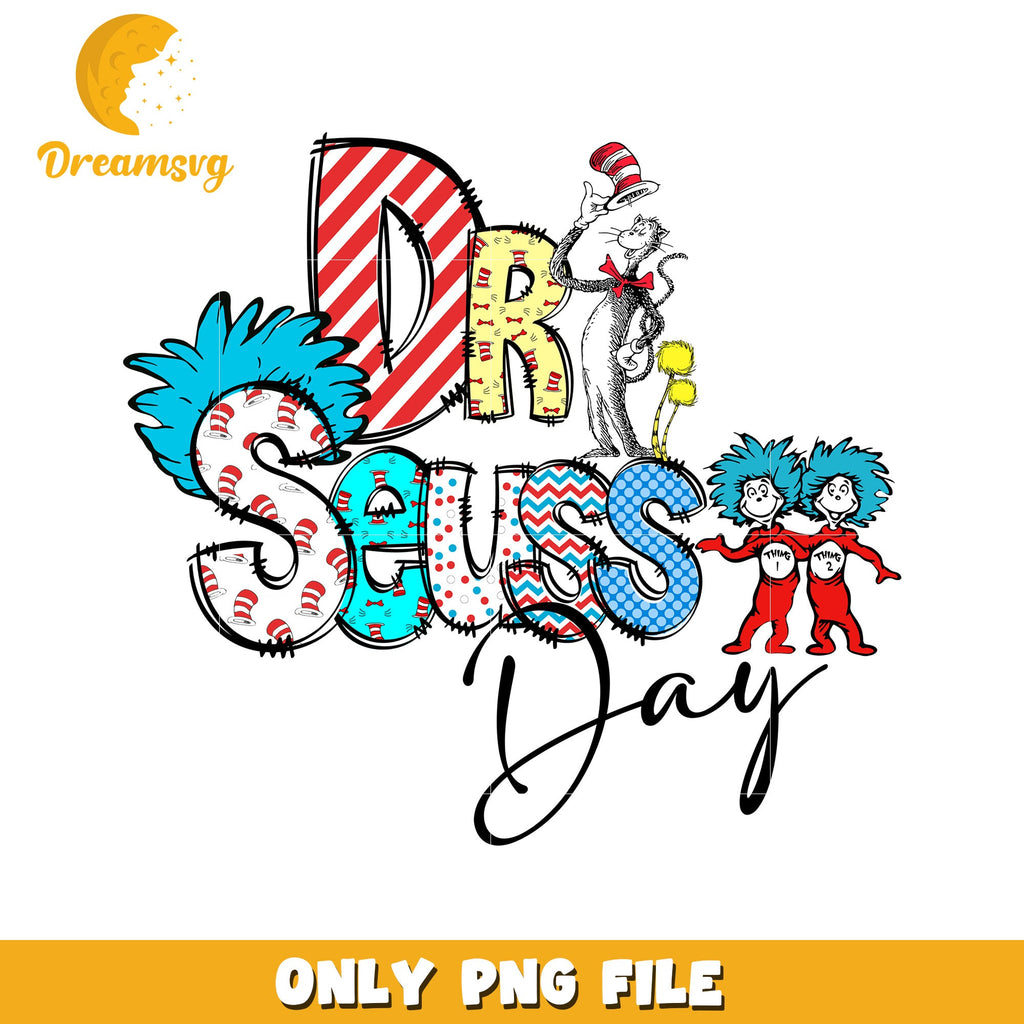 Celebrate Dr Seuss Day Fun PNG File for Kids Activities