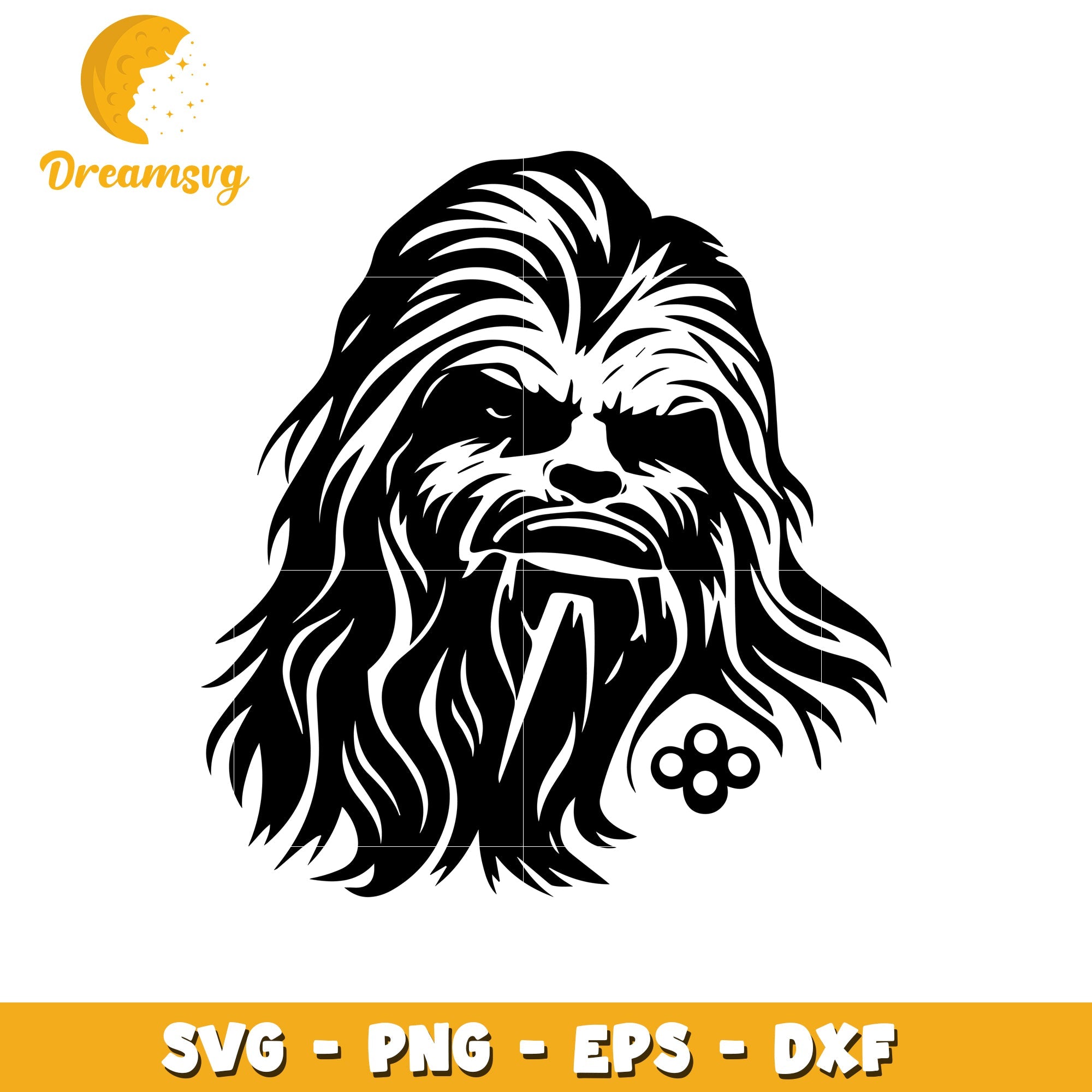 Chewbacca SVG PNG EPS DXF Files