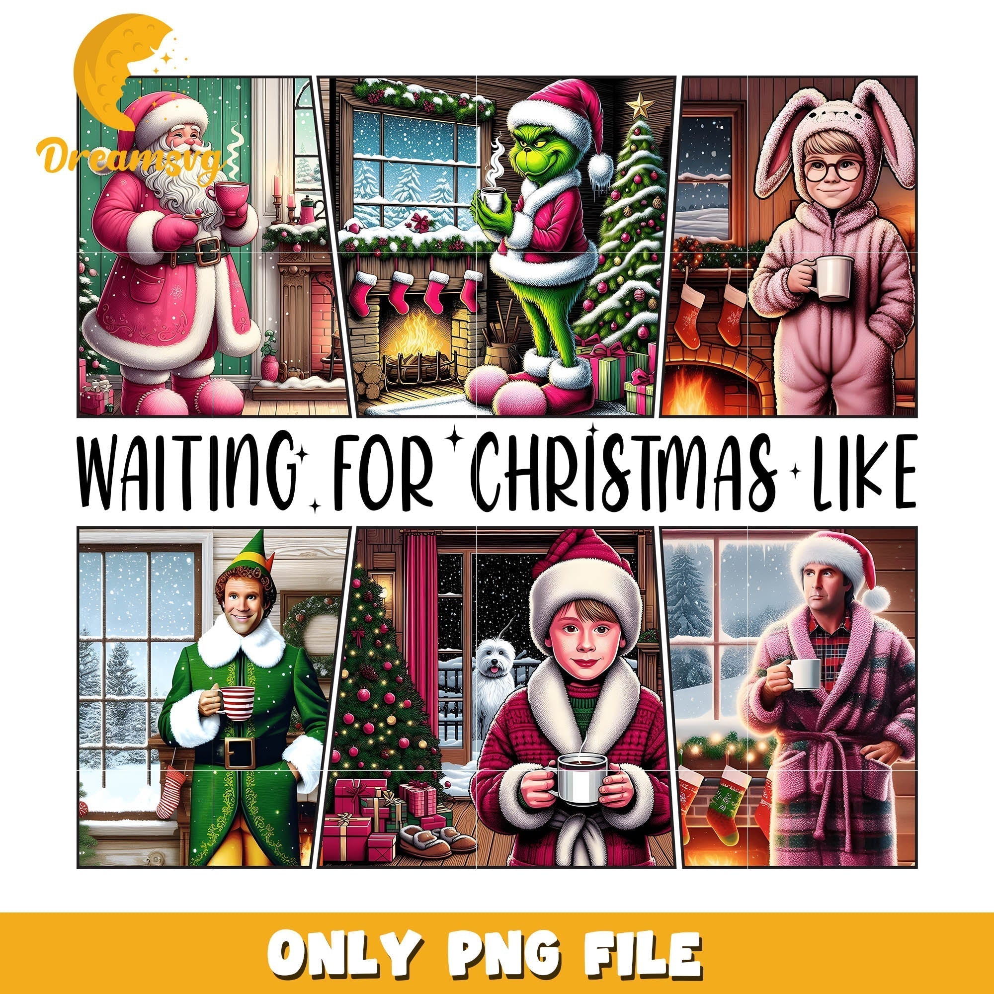 Christmas waiting for grinch png, cartoon grinch pictures png