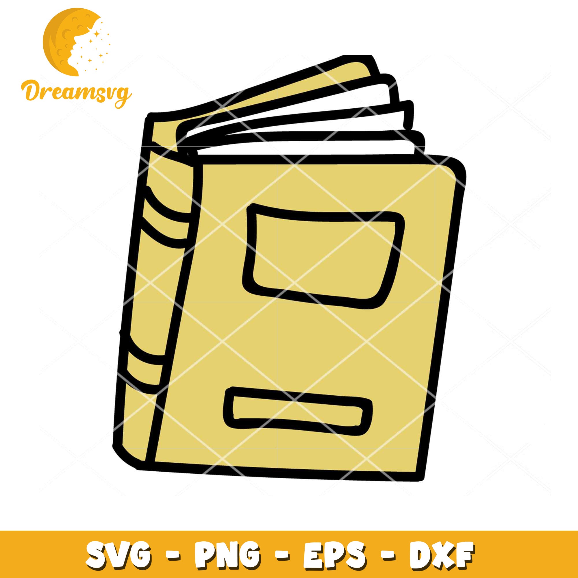 Colorful Book Clipart SVG Instant Download for Creative Projects