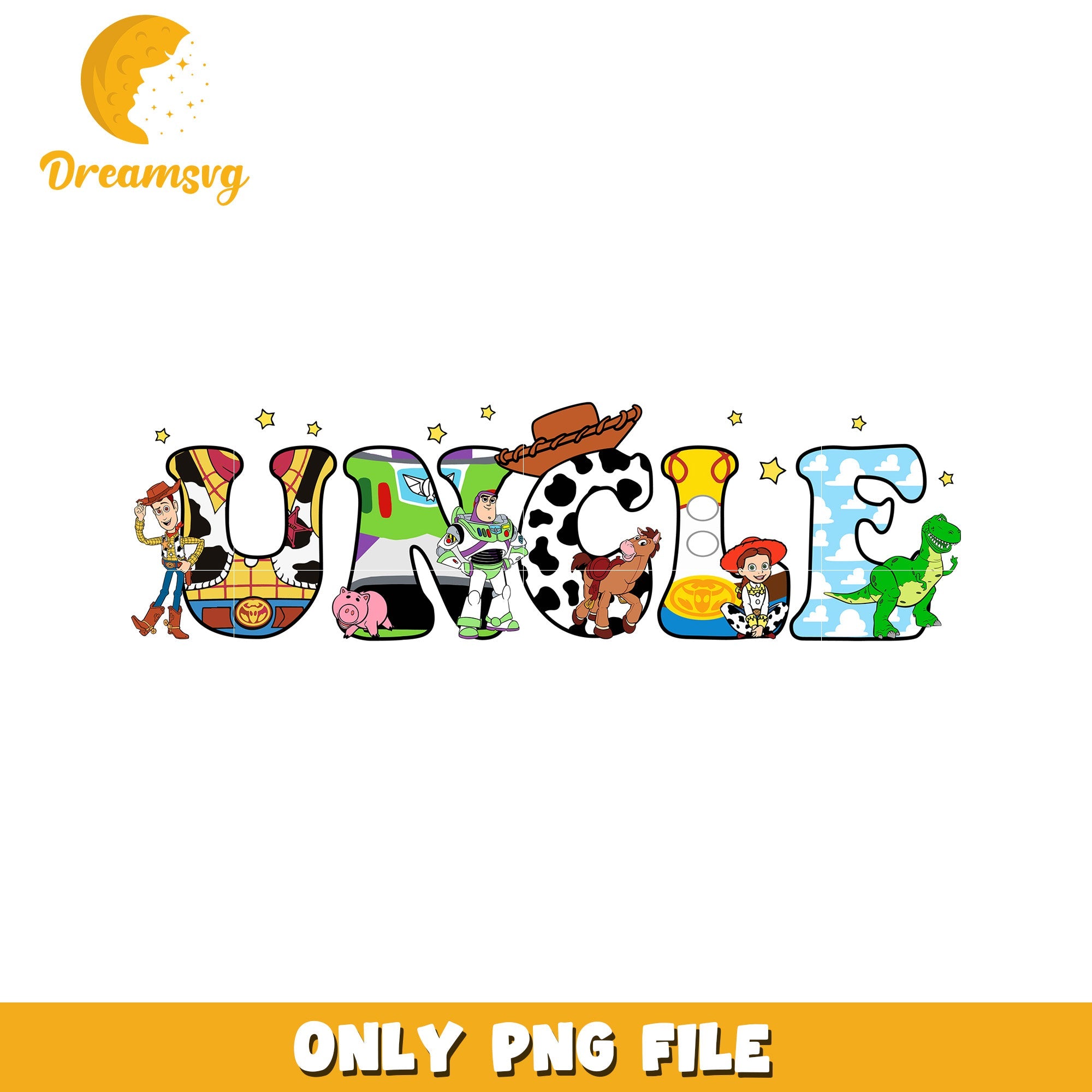 Colorful Uncle Design PNG for Kids Room Decor Ideas