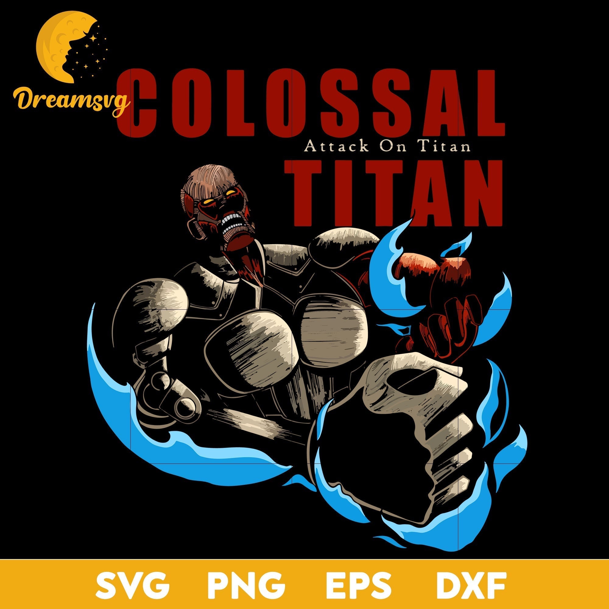Colossal Titan Svg, Attack On Titan Svg, file for cricut, Anime svg, p