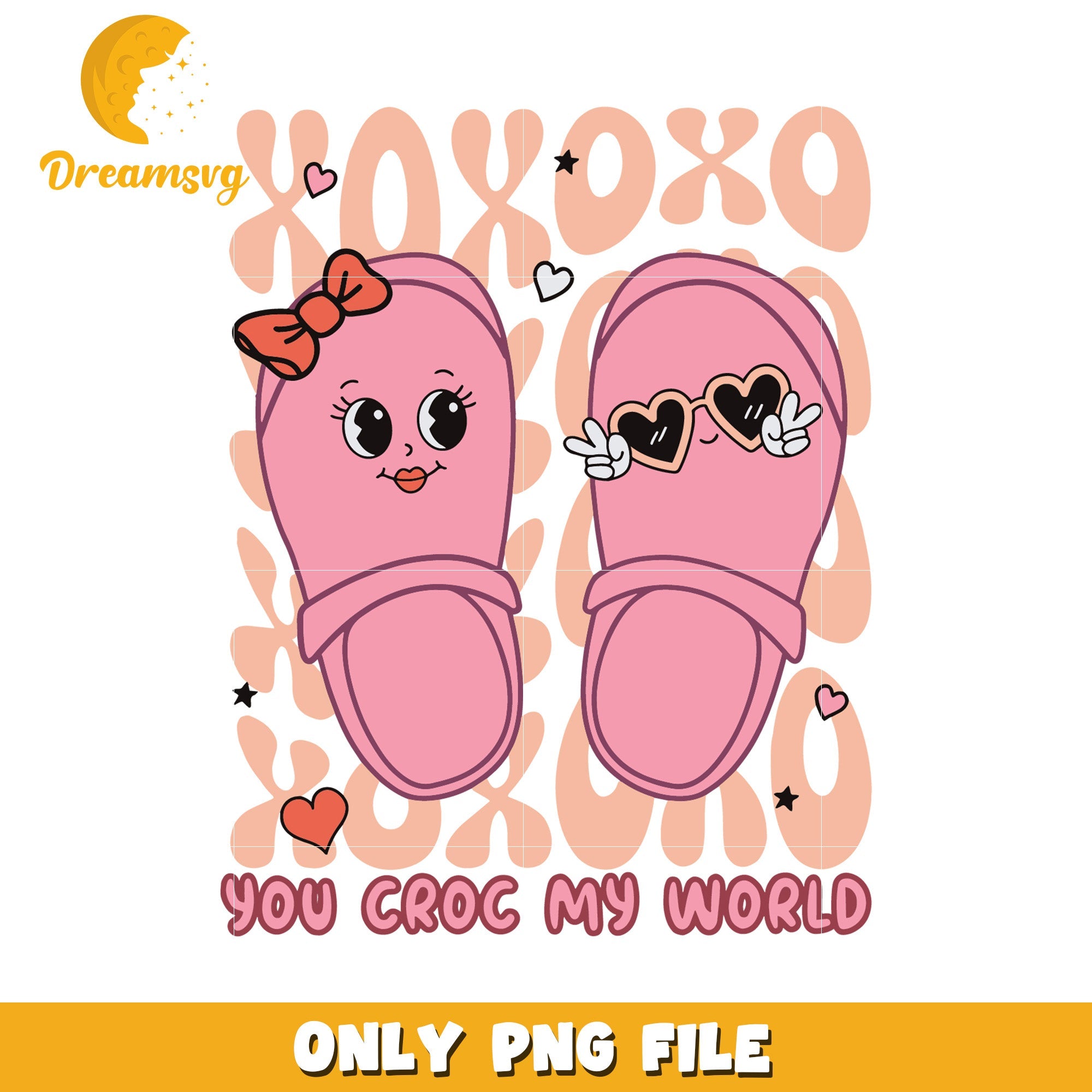 Cute Croc Slippers PNG Design