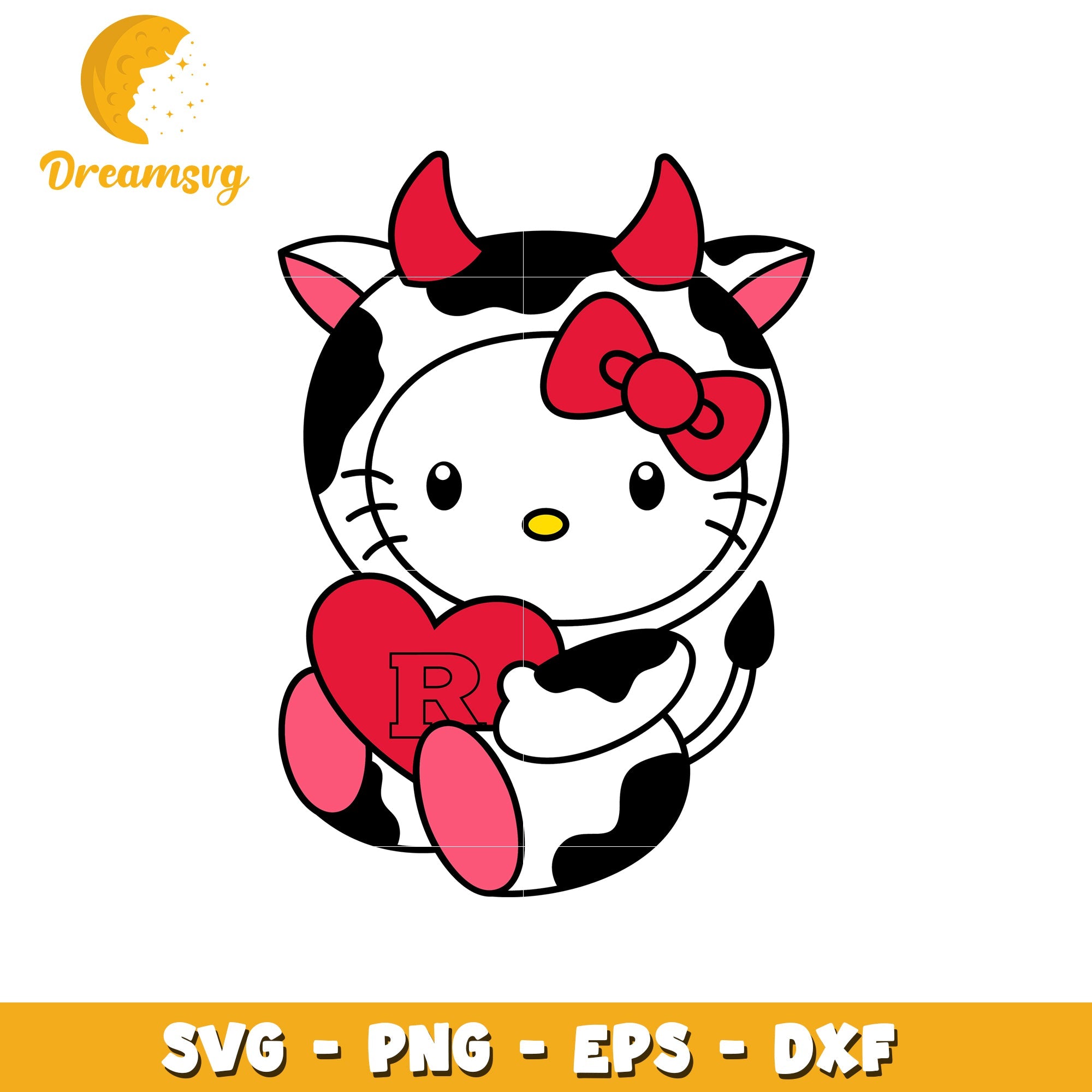 Cute Hello Kitty Devil SVG Design for Decor Art