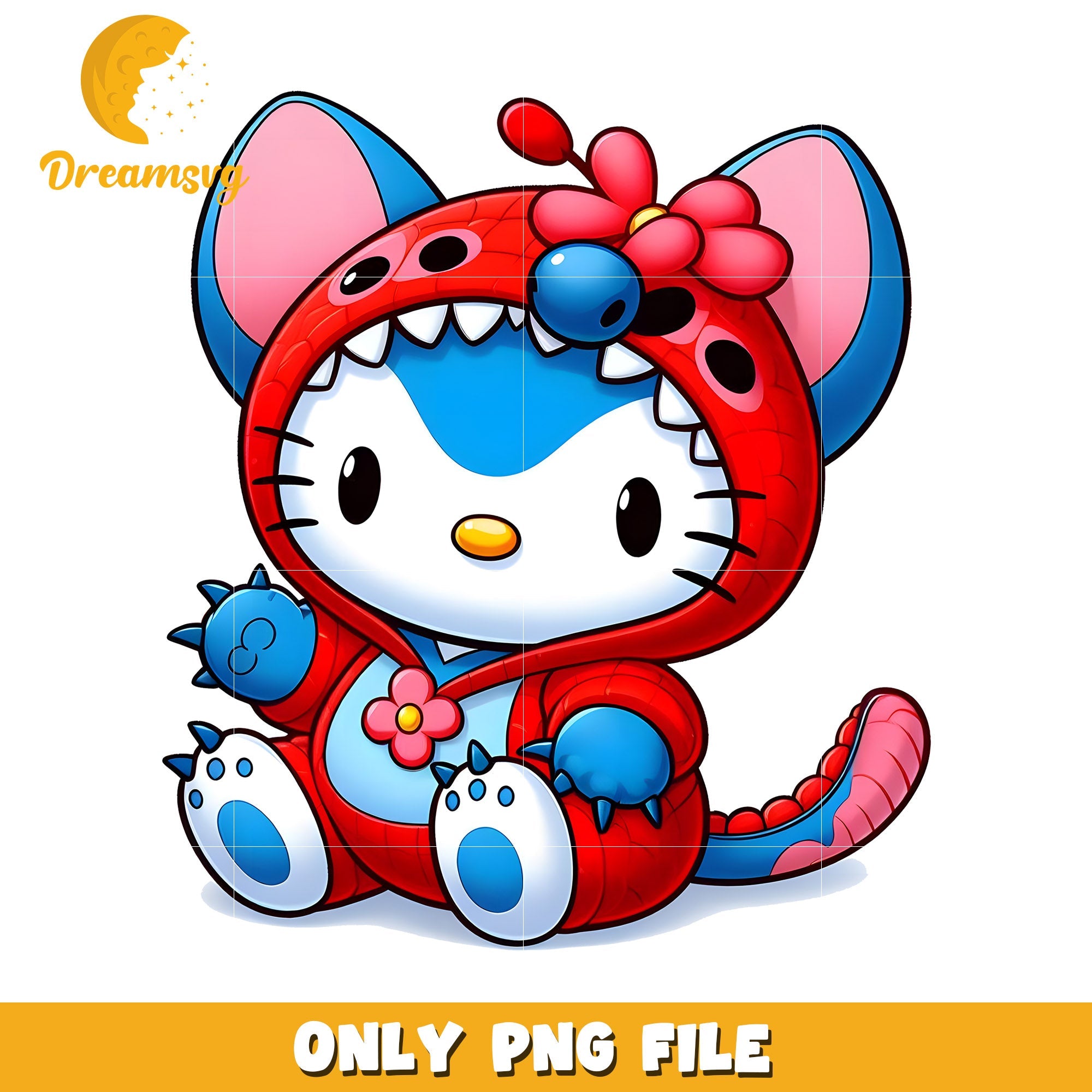 Cute Hello Kitty Monster PNG Download
