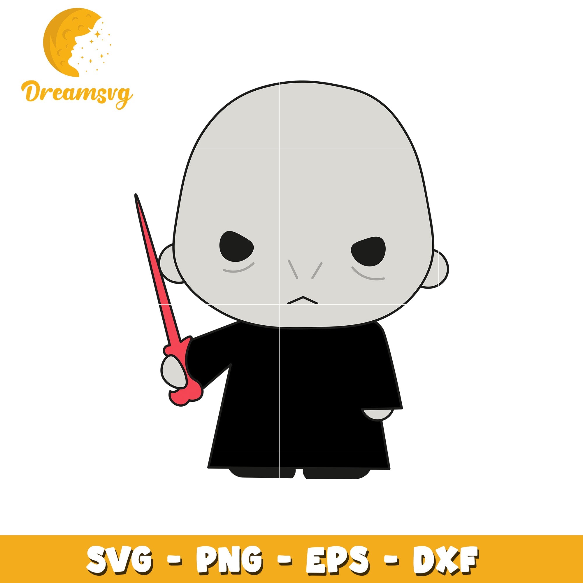 Cute Voldemort SVG PNG EPS DXF