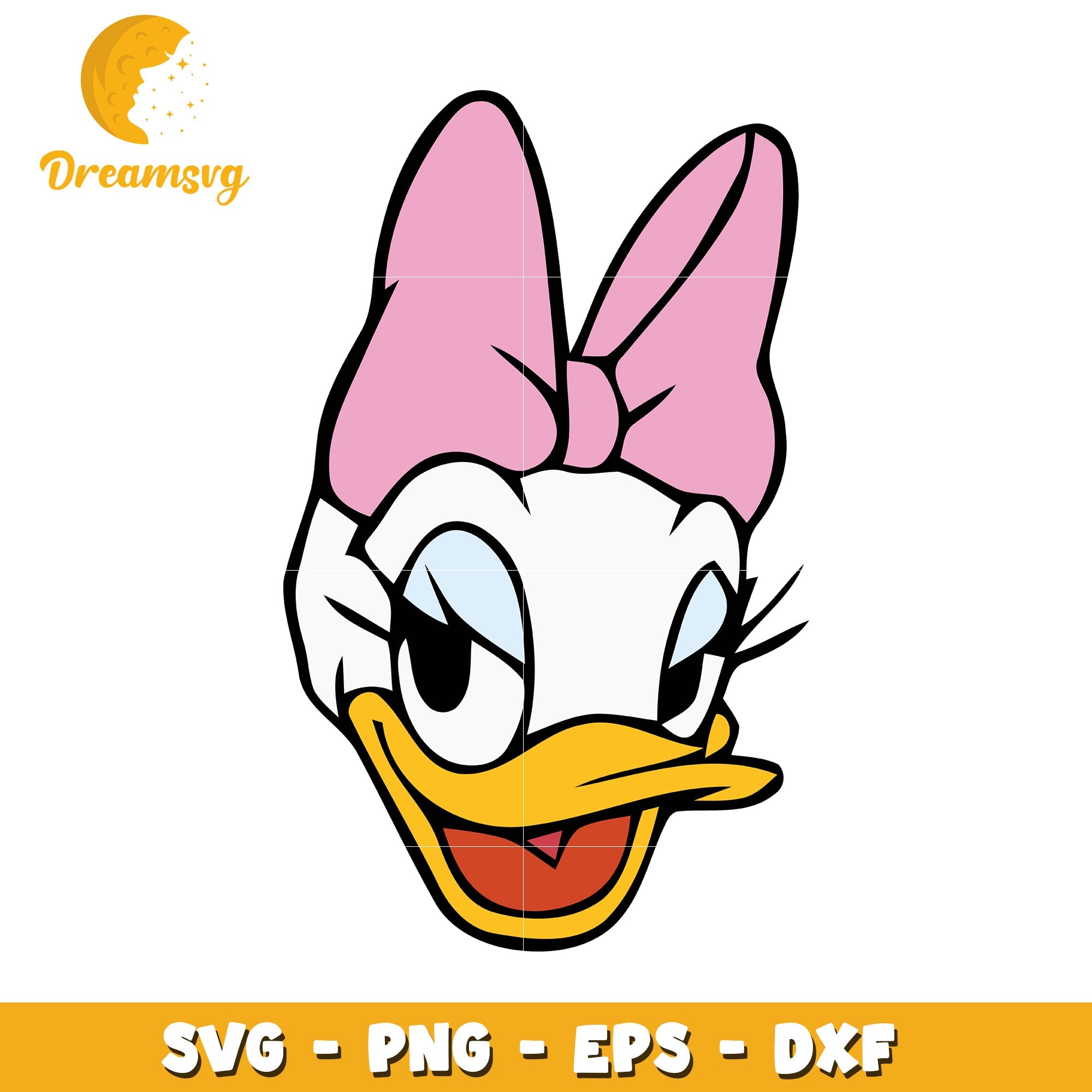 Daisy Duck SVG File Cute Character Graphic for Craft Projects