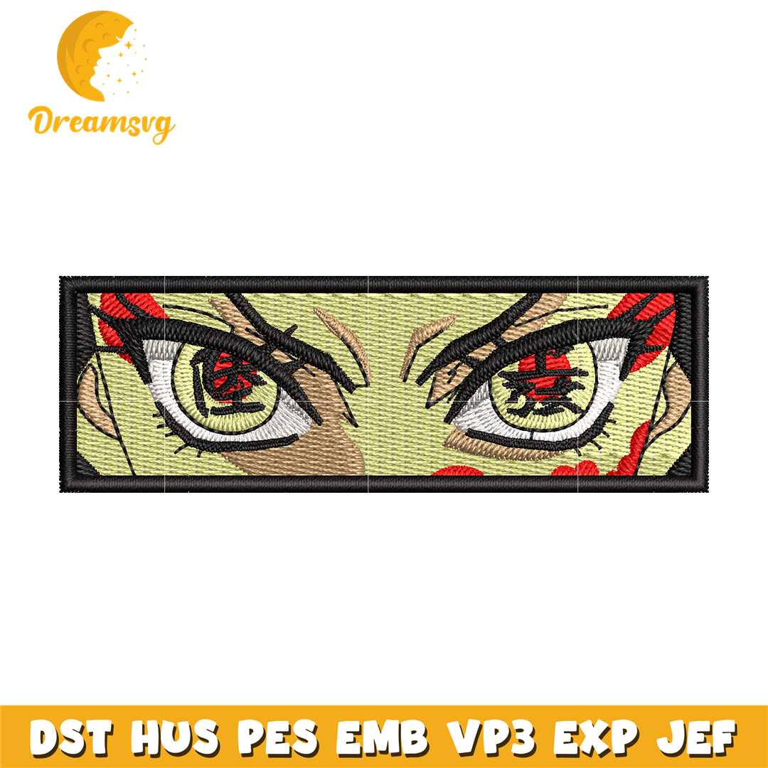 Daki eyes embroidery design