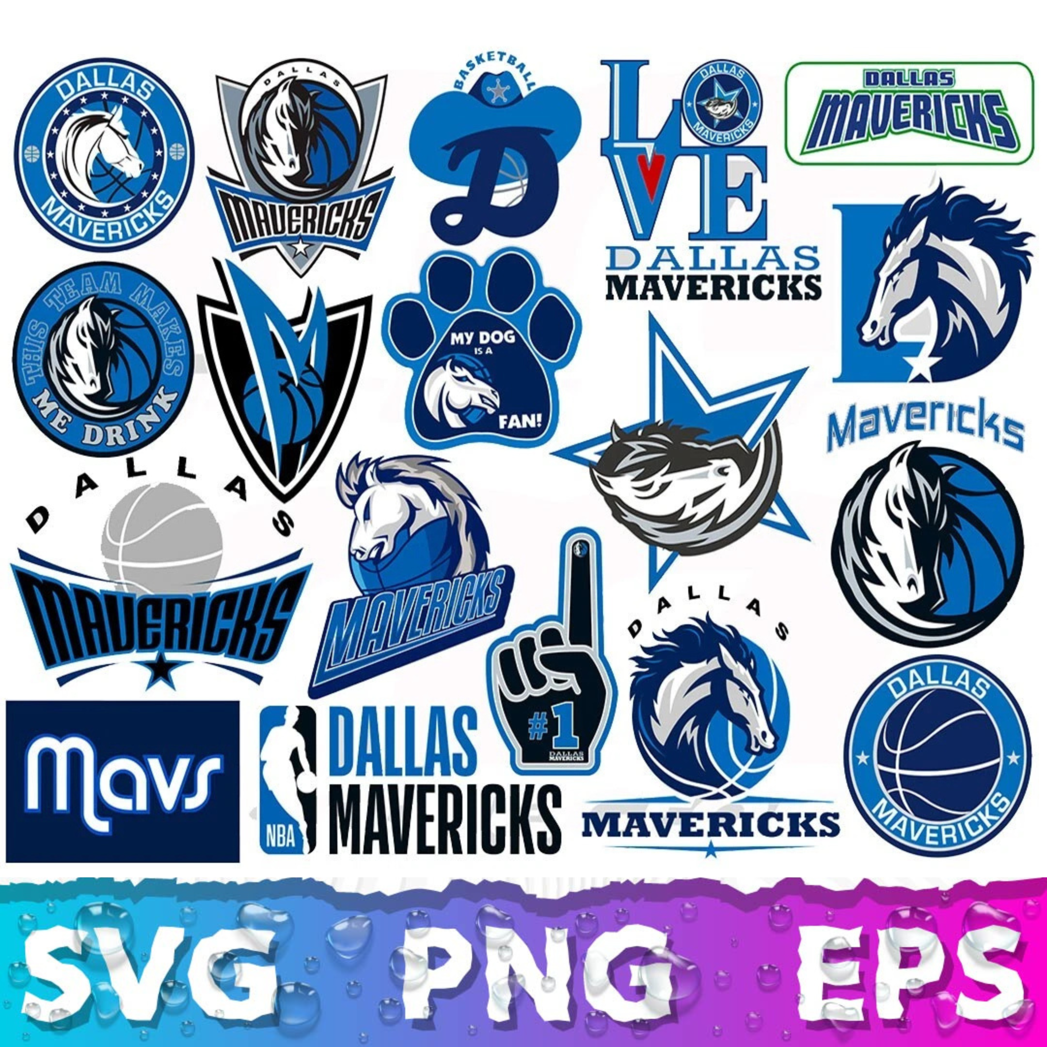 Dallas Mavericks Logo SVG, Mavericks PNG Logo Transparent, SVG Cut Fil