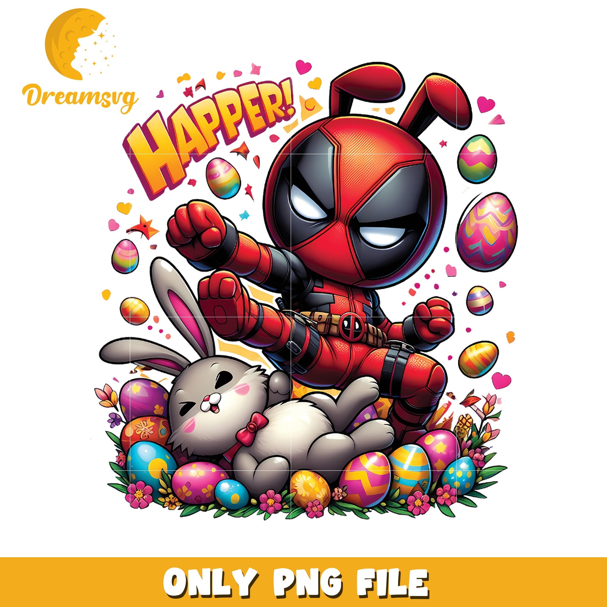 Deadpool Easter Bunny PNG Happy Easter!