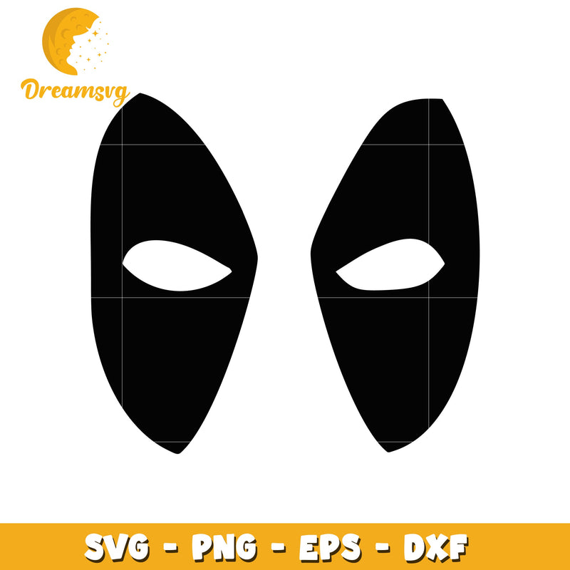 Deadpool Eyes SVG Cut File
