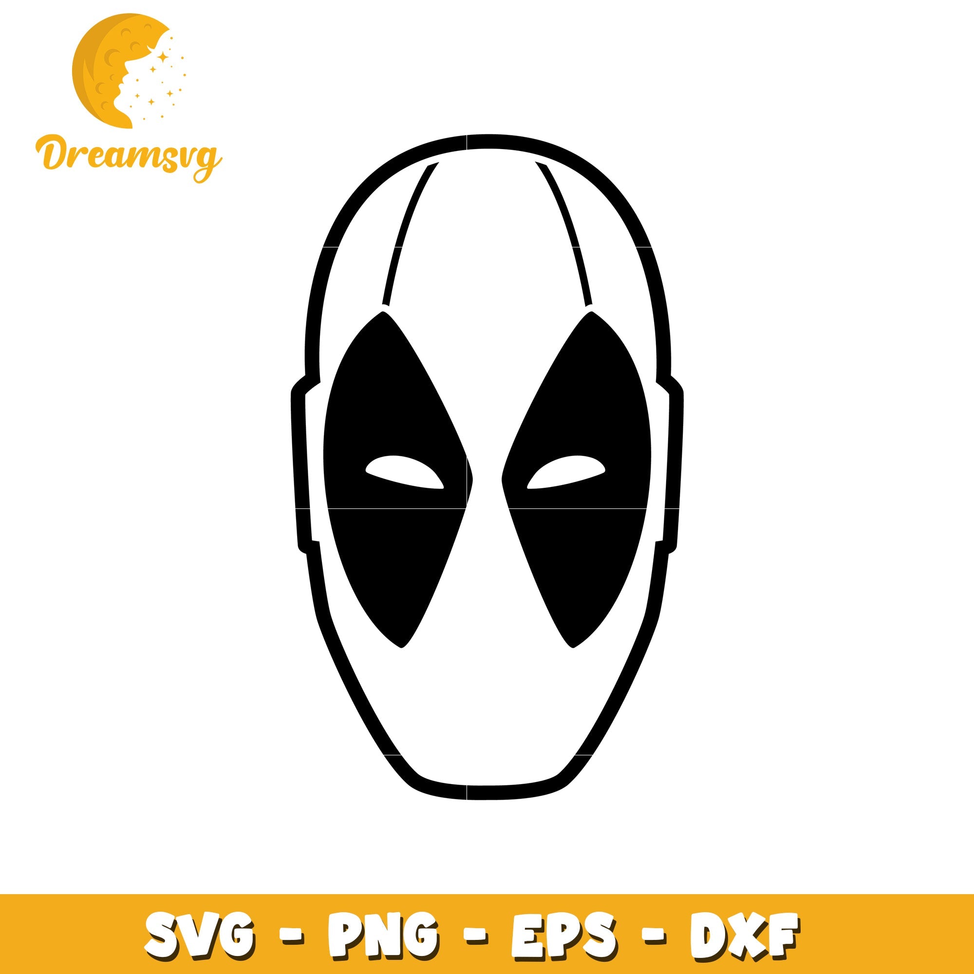 Deadpool SVG Mask PNG EPS DXF Cut File