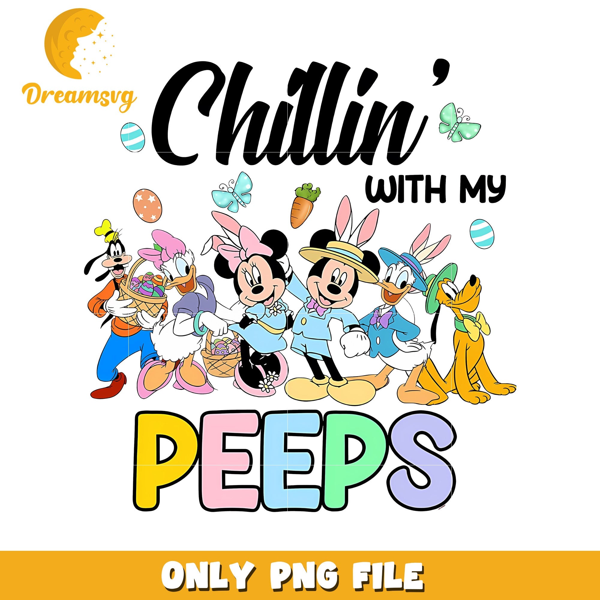 Disney Easter Peeps PNG Sublimation