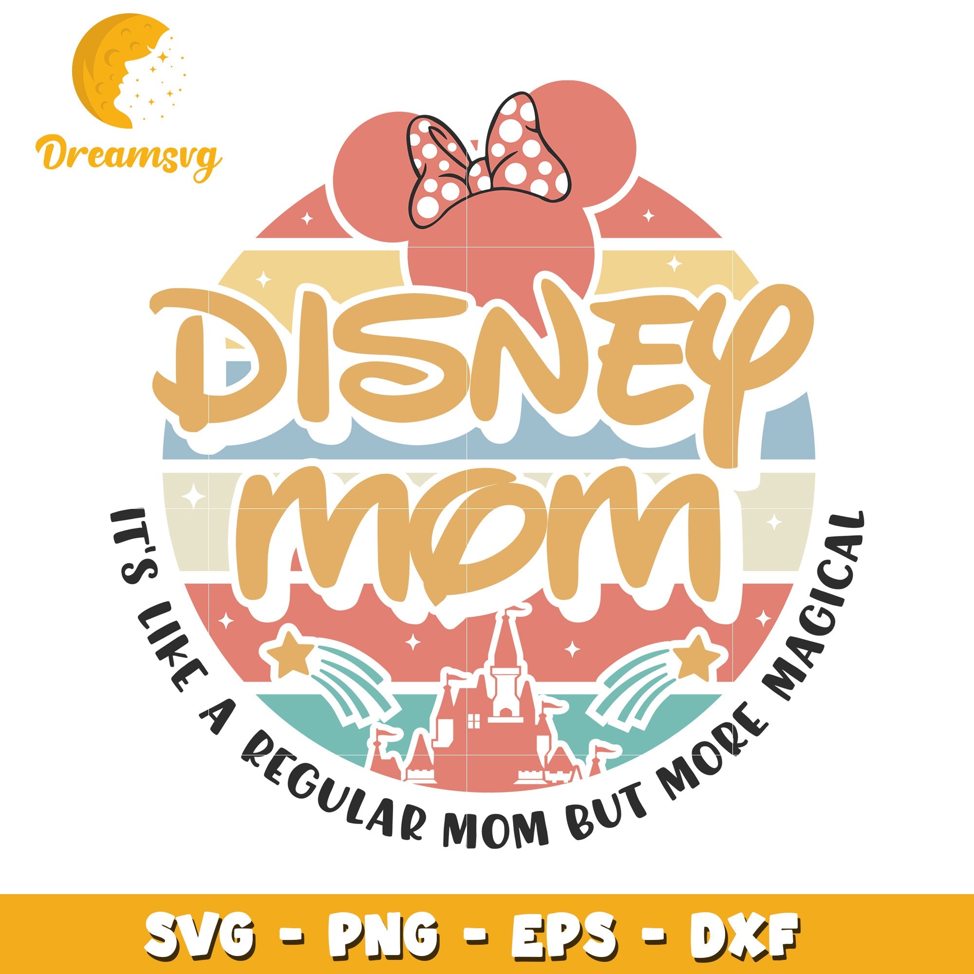 Disney Mom SVG Cut File Design