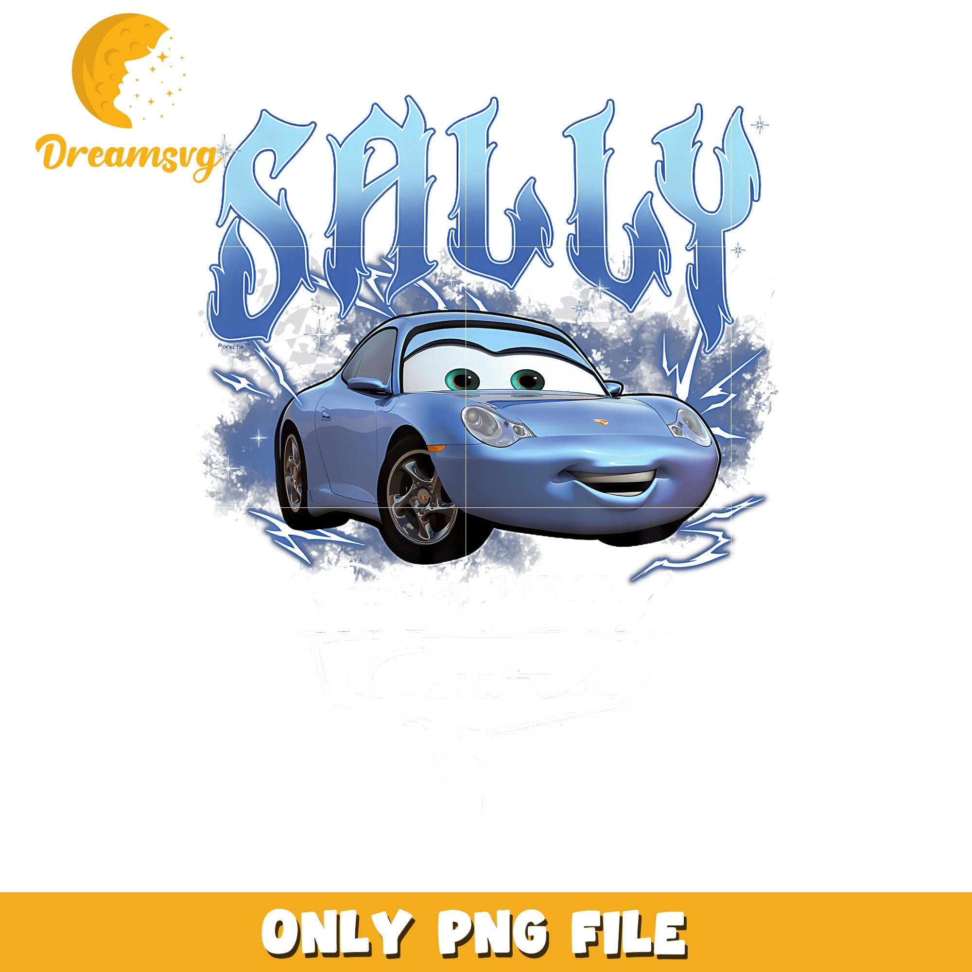 Disney Pixar Cars Sally Racer Distressed png, trending memes png, cars
