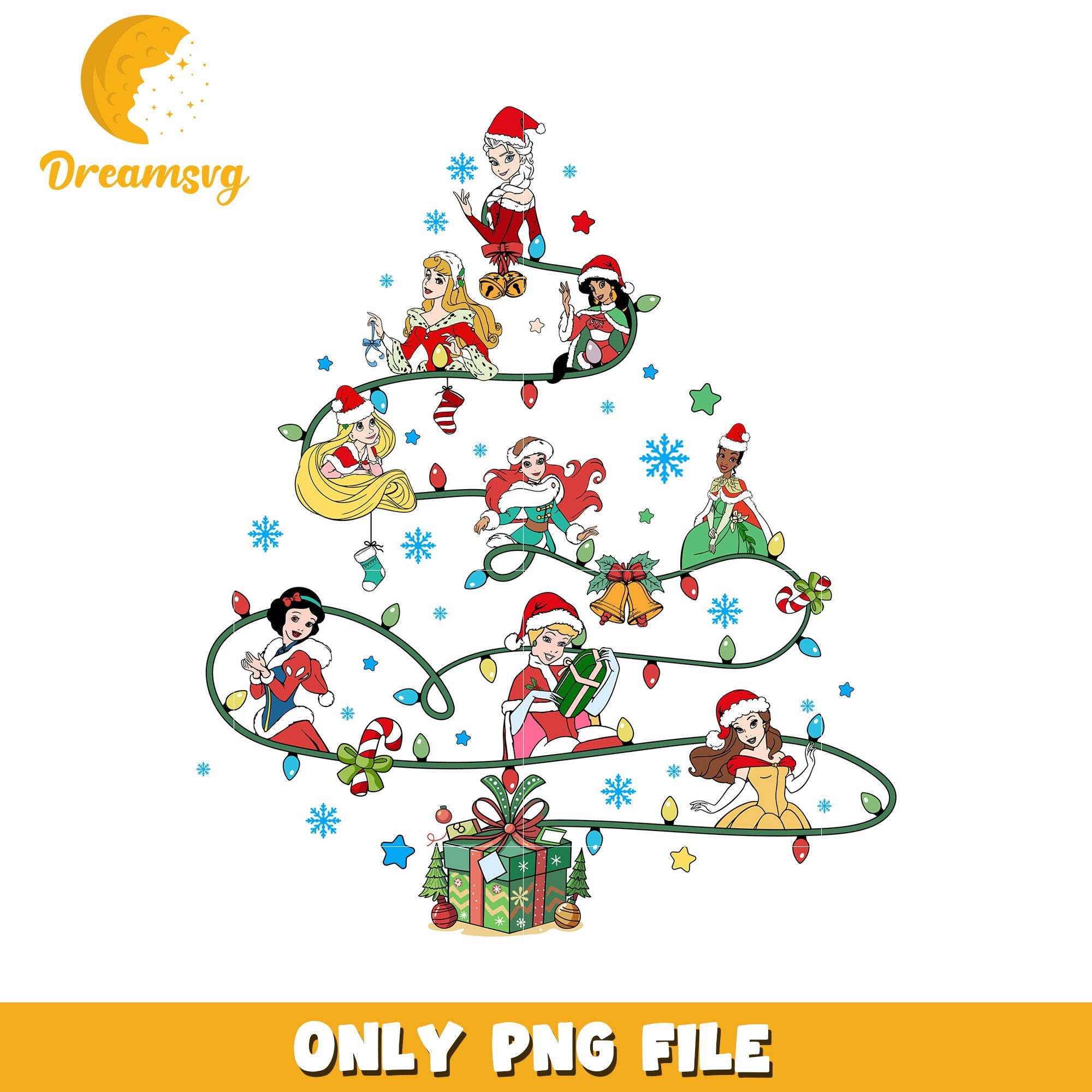 Disney Princess Christmas Tree PNG
