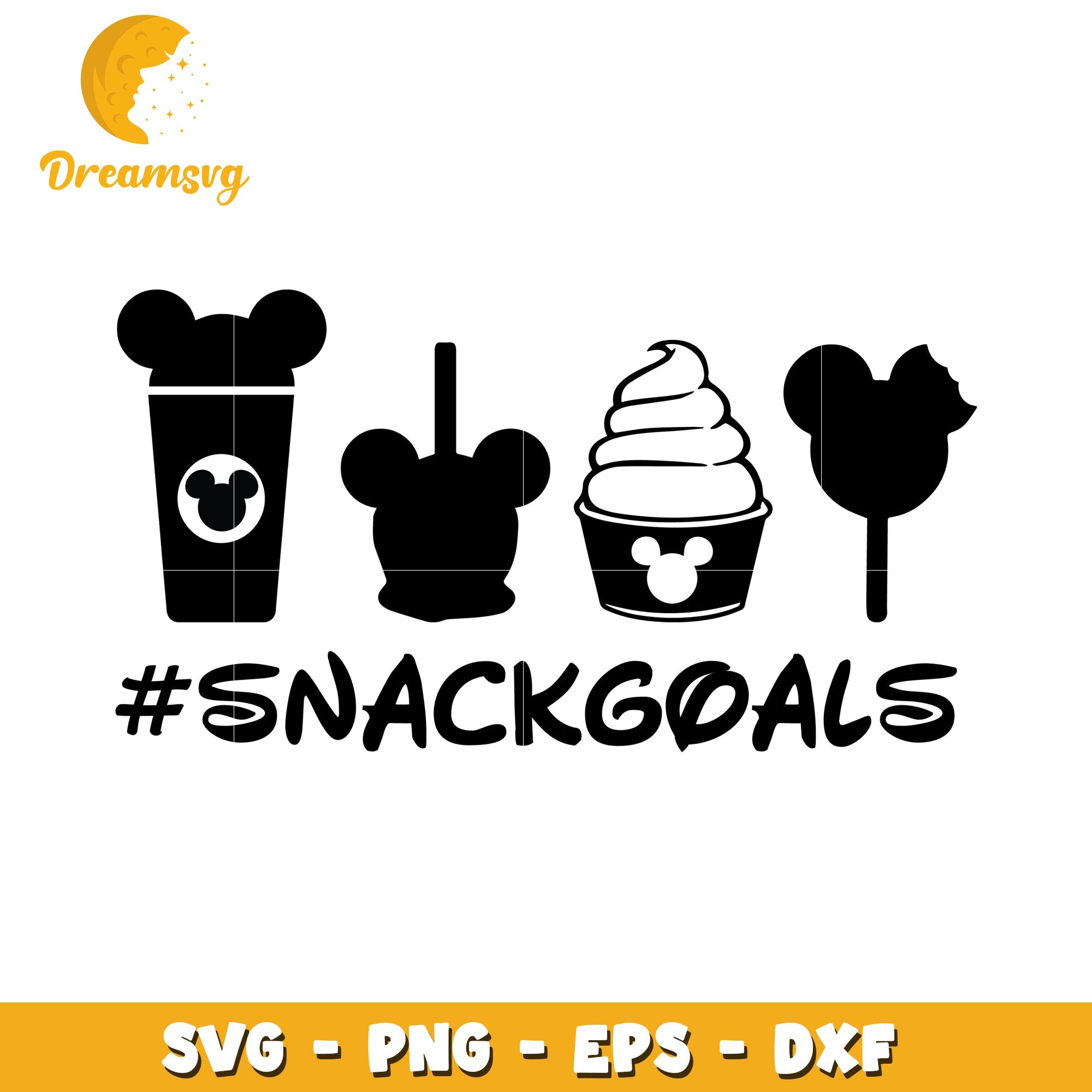Disney Snack Goals SVG Cut File