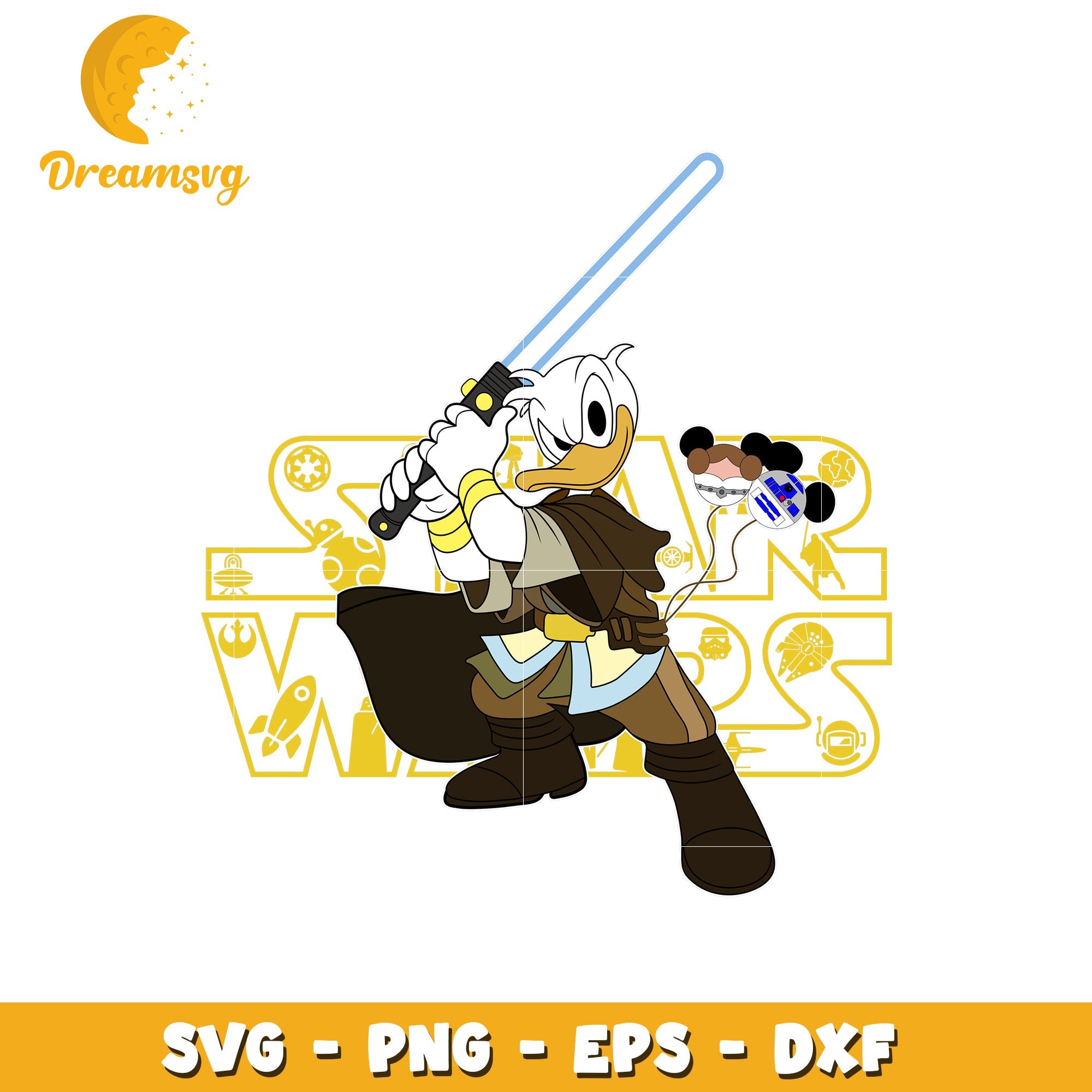 Disney Star Wars Jedi Duck SVG Cut File