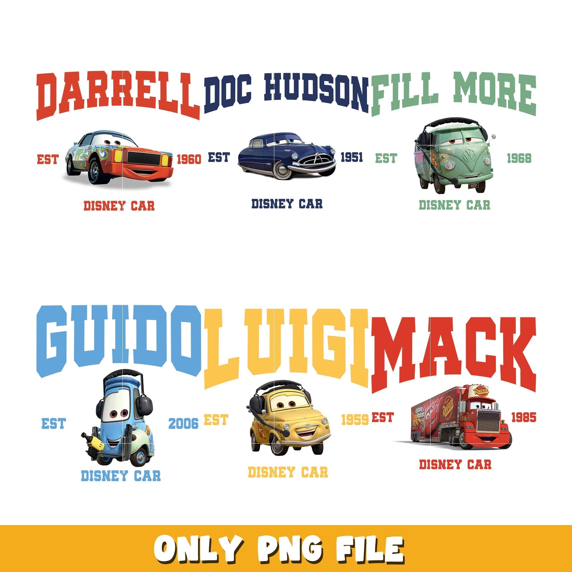 Disney Cars bundle png, Cars png, Disney cartoon png, Digital download
