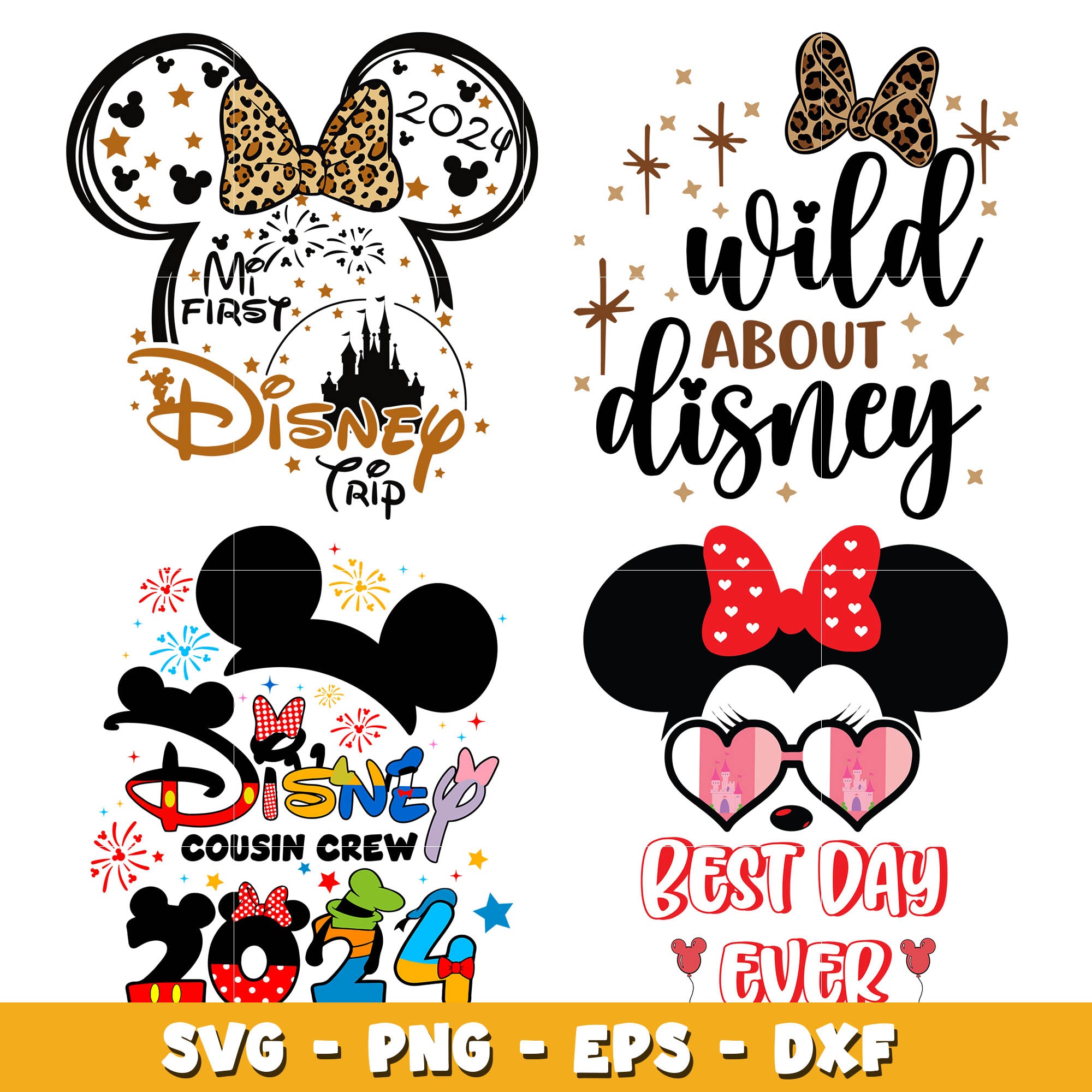 Disney Personalized My First Disney Trip bundle svg, Disney svg, Digit